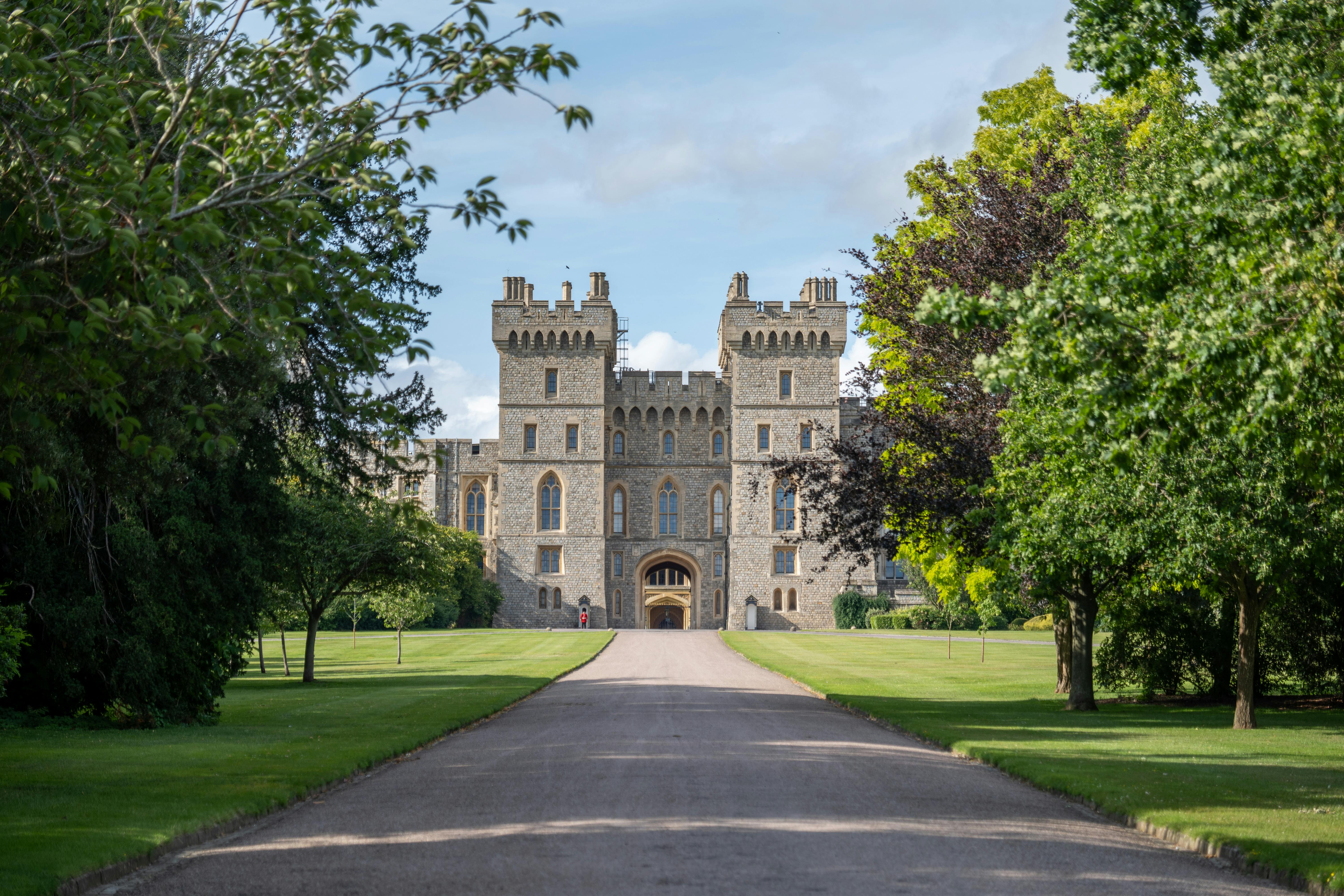Trees around Alley towards Windsor Castle · Free Stock Photo