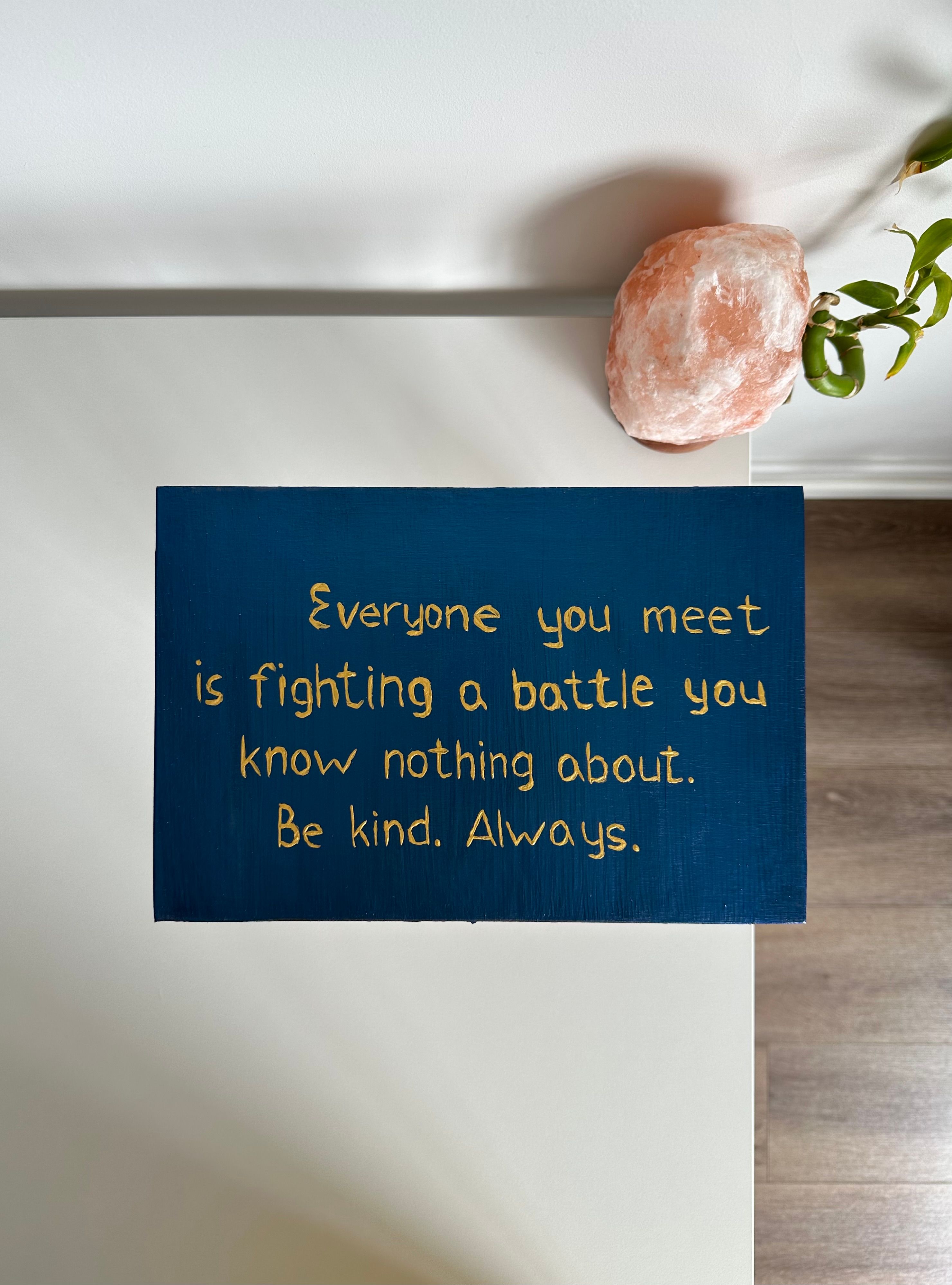 Blue Card With Inspirational Message · Free Stock Photo