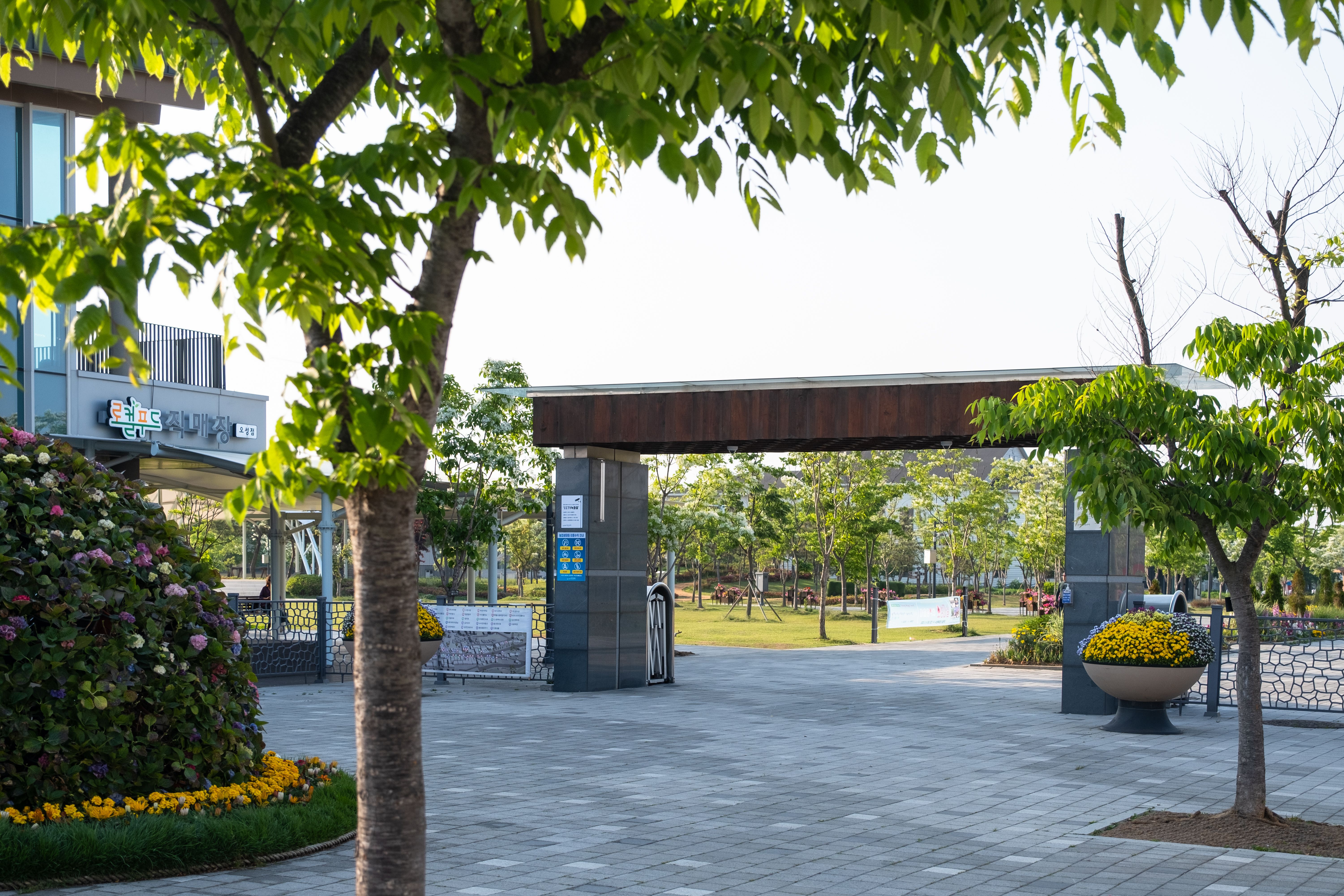 Modern Entrance to Urban Park · Free Stock Photo