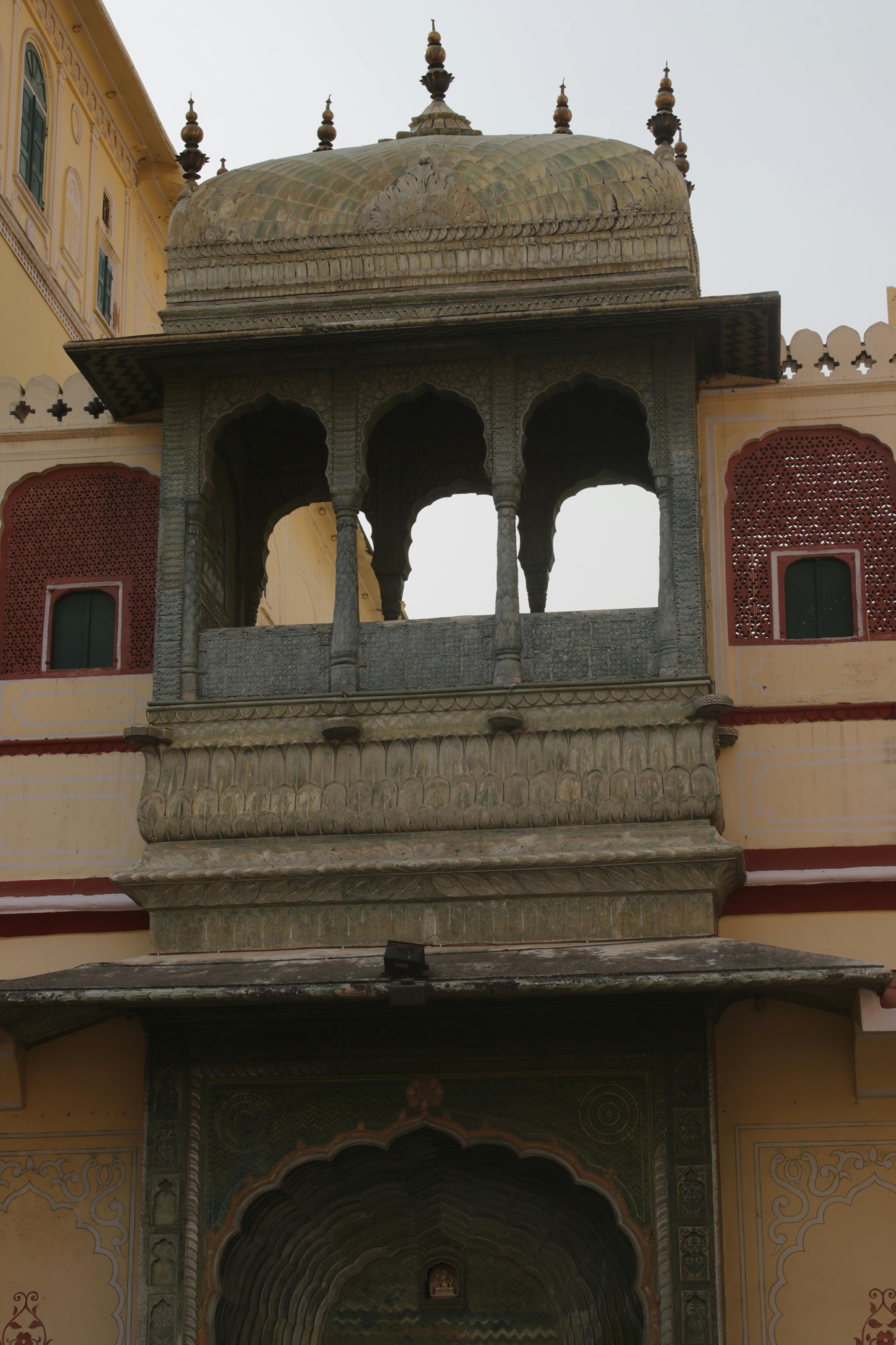Symmetrical View of Chinese Gate with Arches · Free Stock Photo