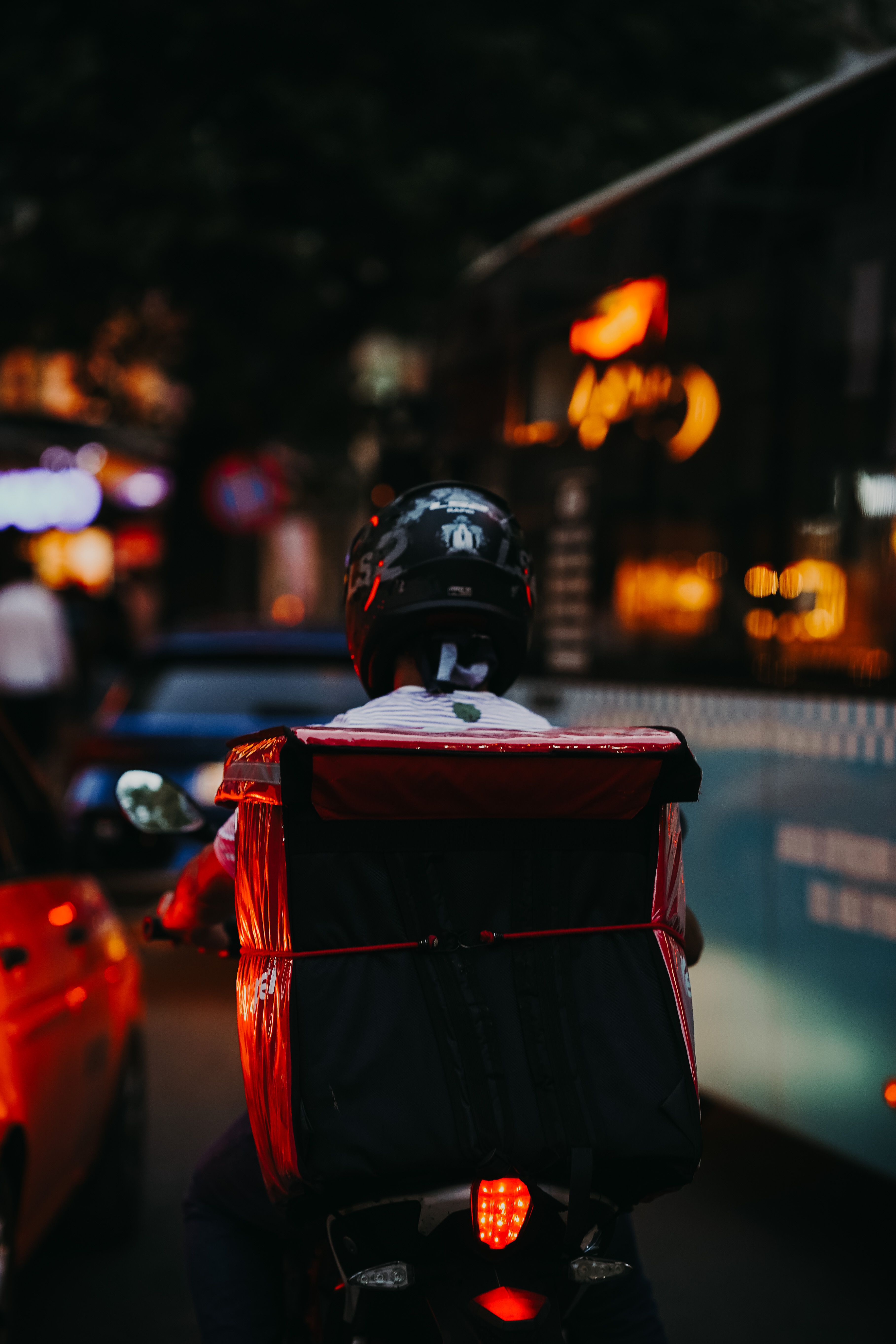 Person Riding Motorcycle during Golden Hour · Free Stock Photo