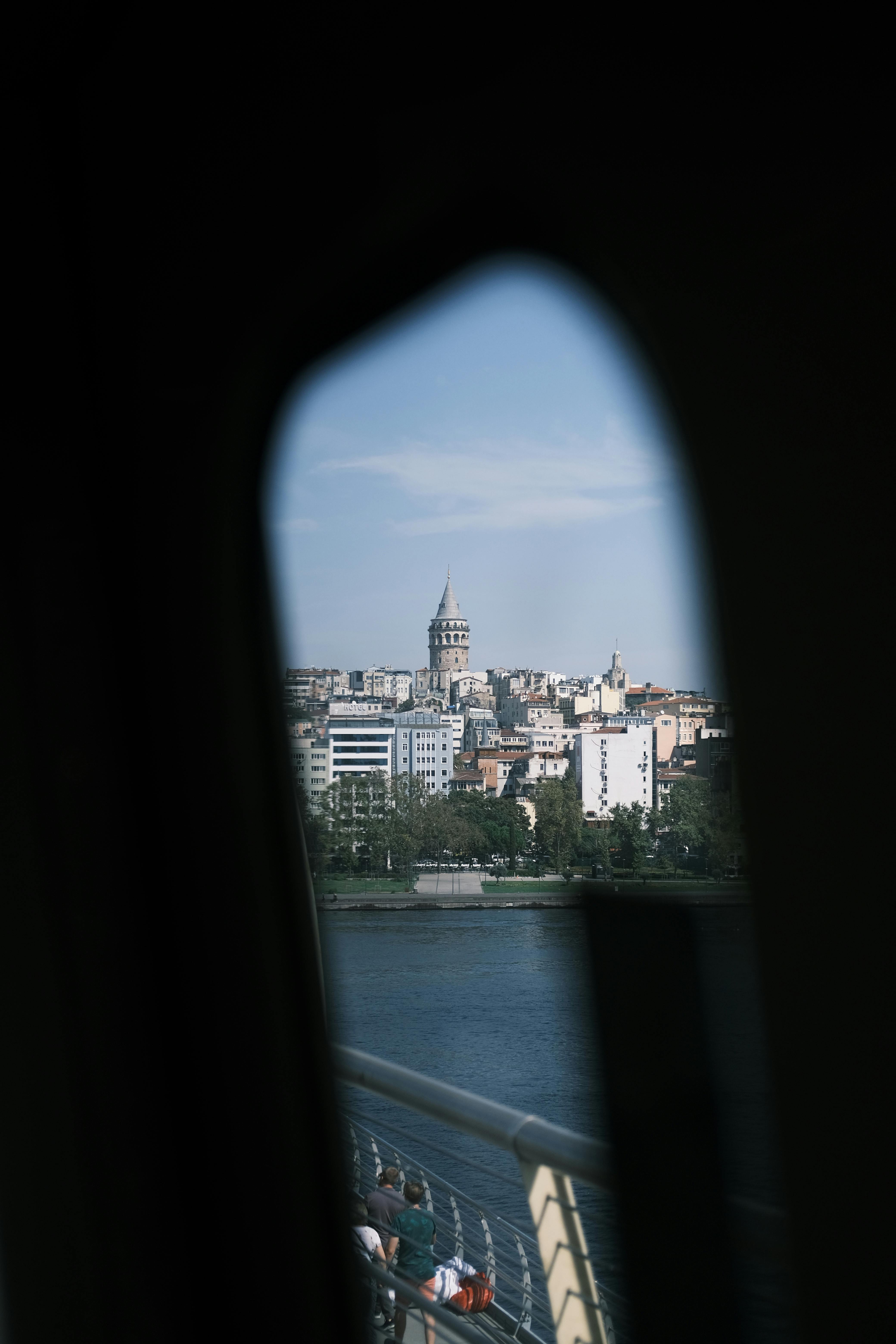 Istanbul with Galata Tower in the Middle Seen from Tram Window · Free ...