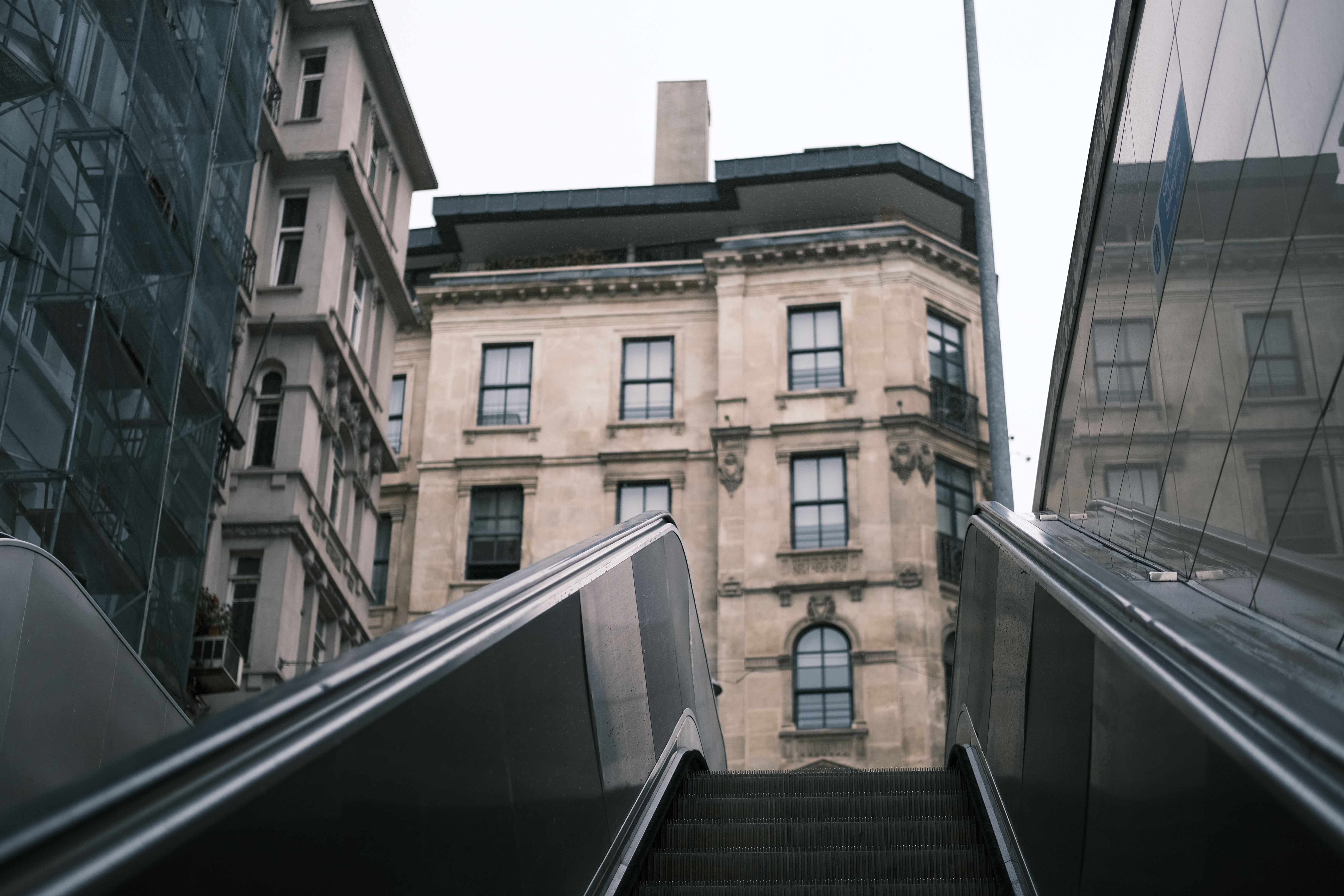 Escalator in Front of Modern Building · Free Stock Photo