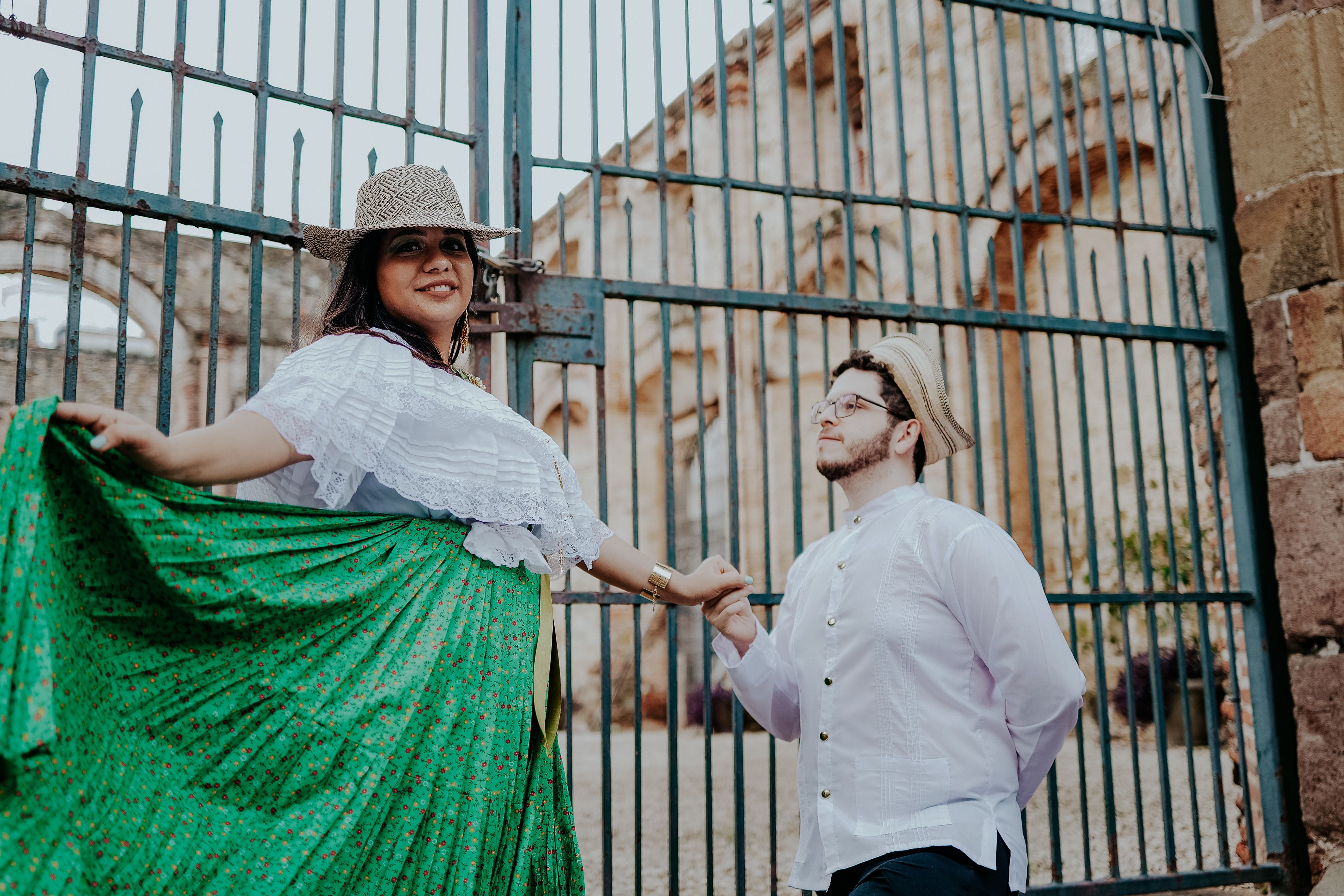 Man and Woman in Folklore Costumes · Free Stock Photo
