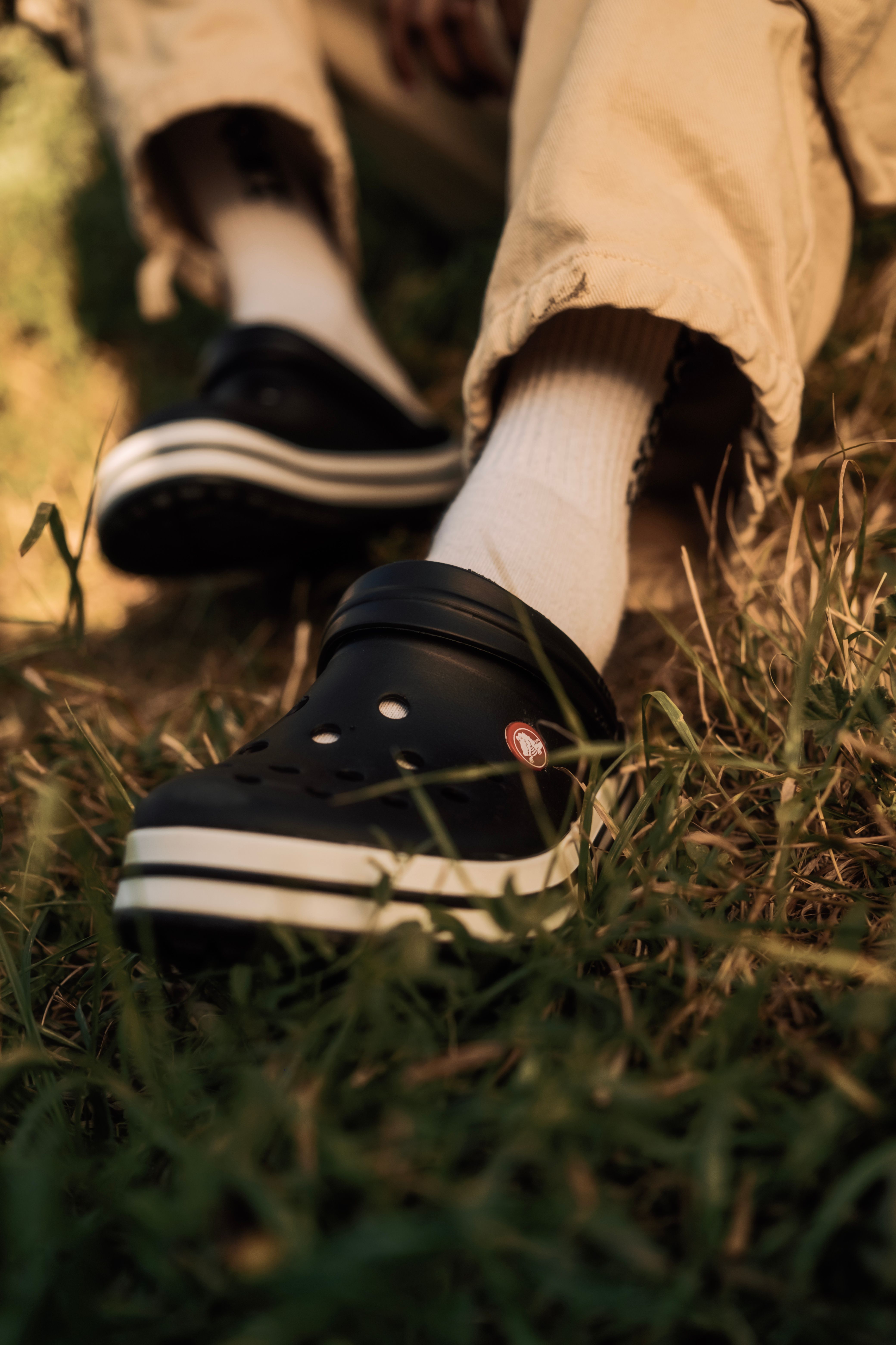 Close-up of People Wearing Socks with Heels · Free Stock Photo