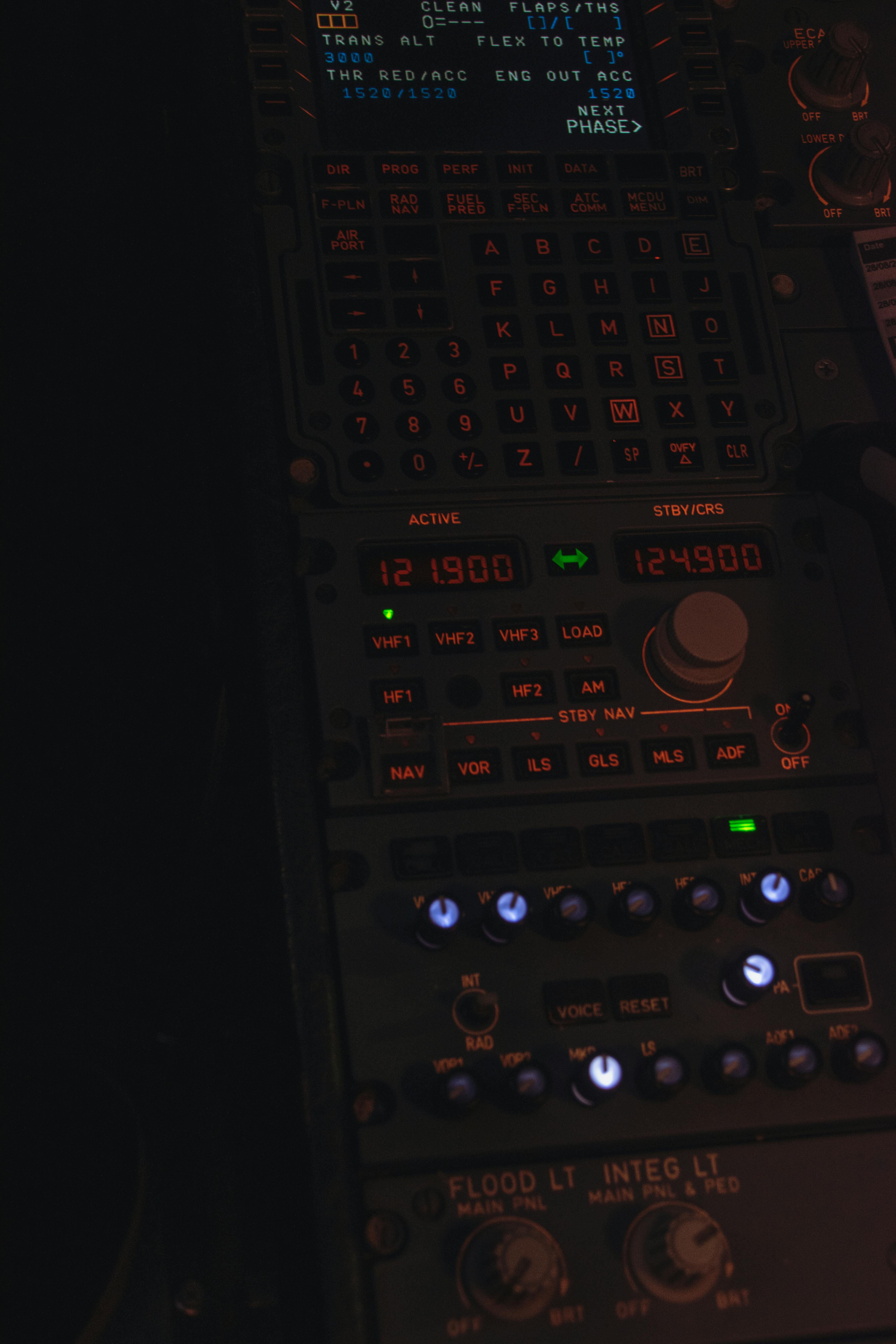 Control Panel in Airplane · Free Stock Photo