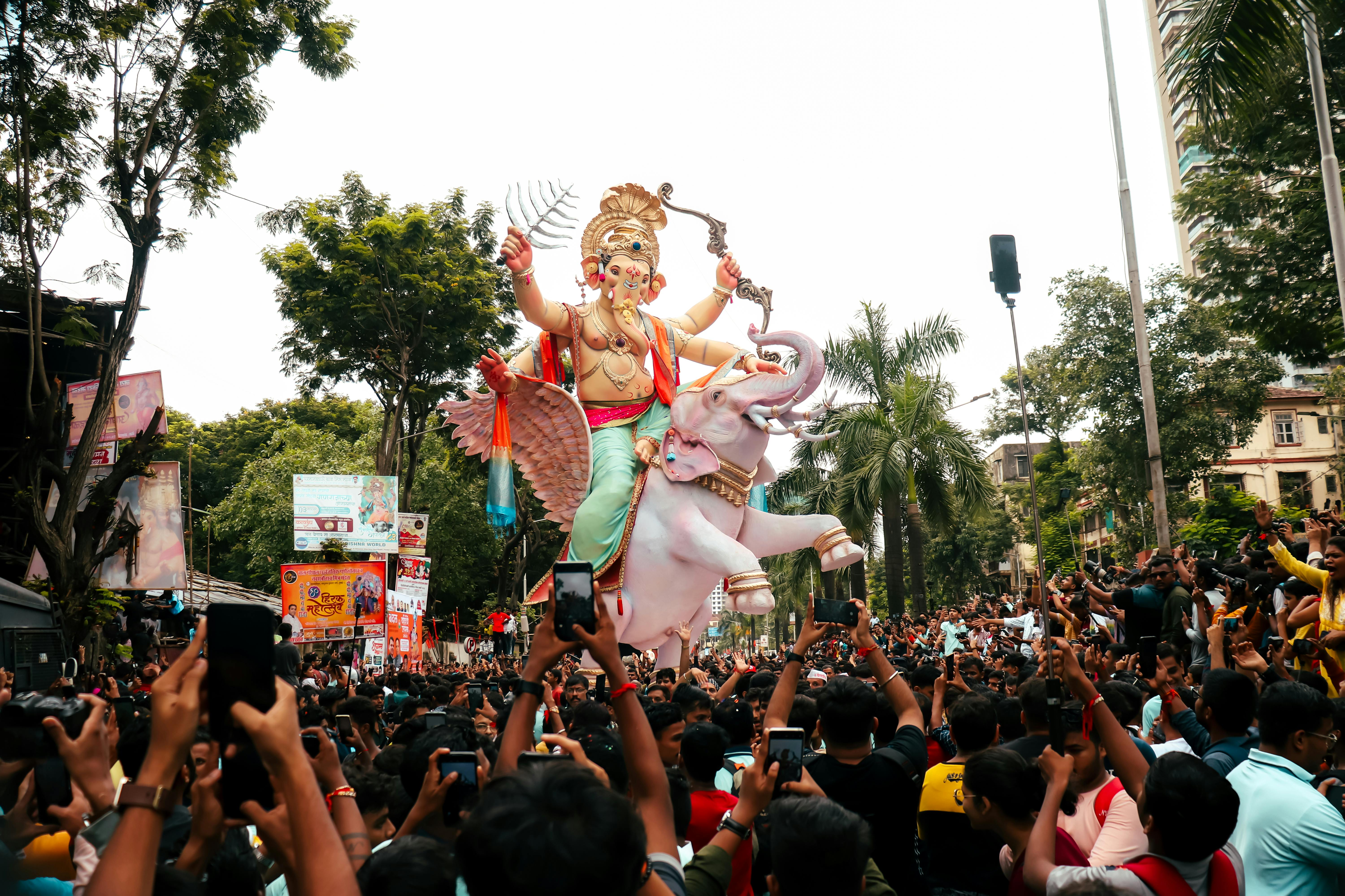Crowd during Ganesh Chaturthi Festival · Free Stock Photo