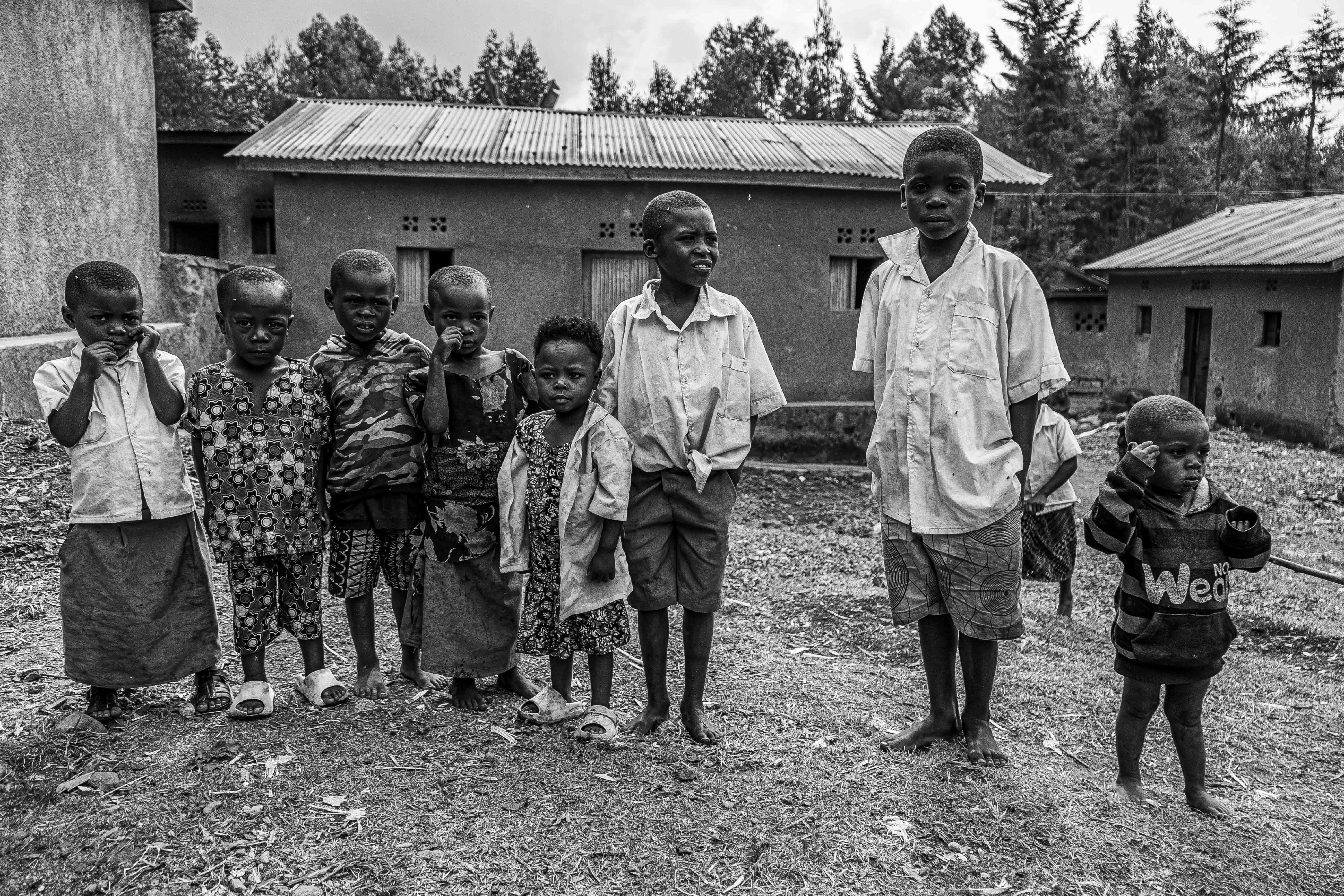 Boys Standing Together in Village · Free Stock Photo