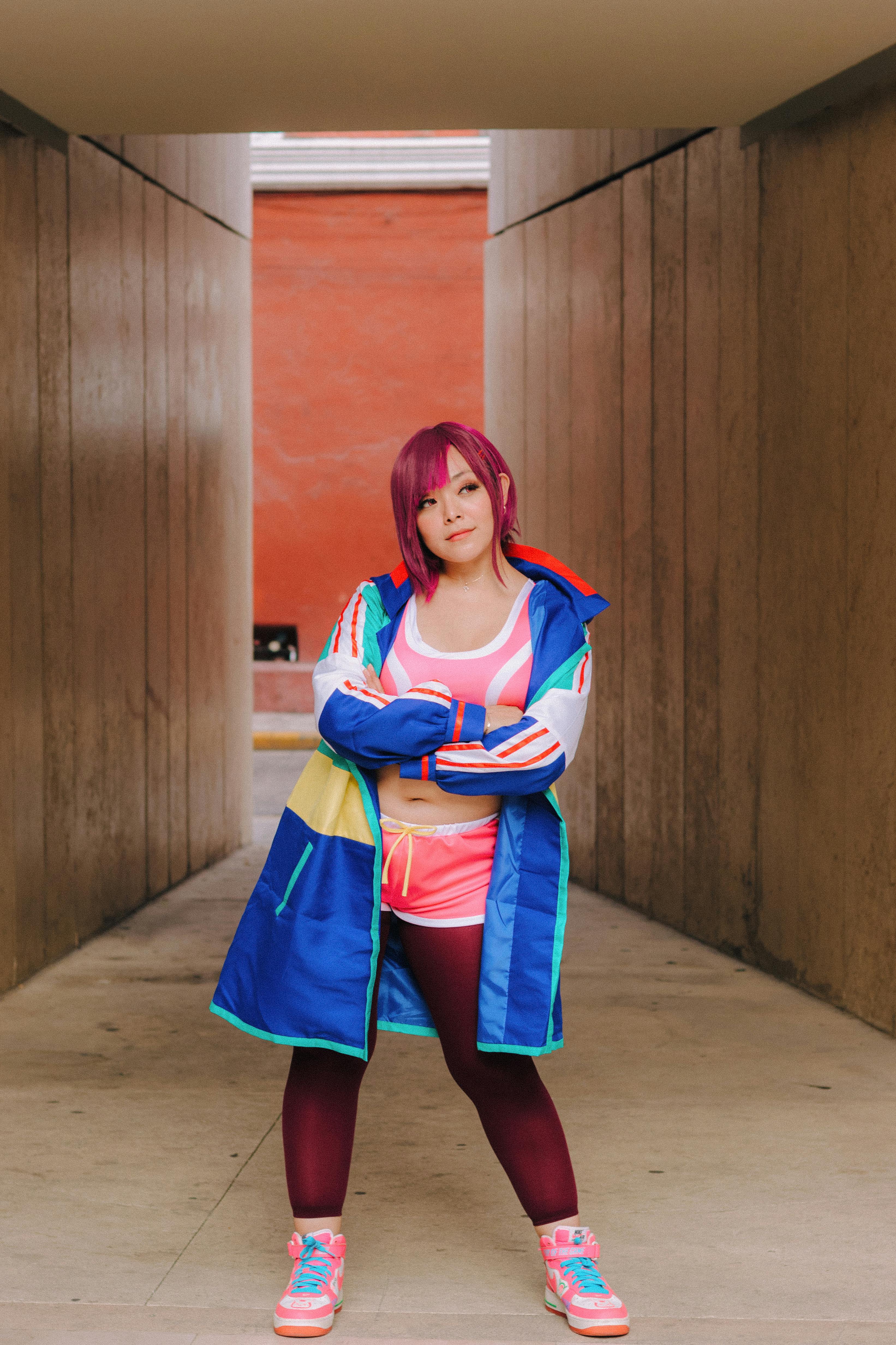 Young Woman Cosplayer Posing in Shizuka Mikazuki Costume · Free Stock Photo