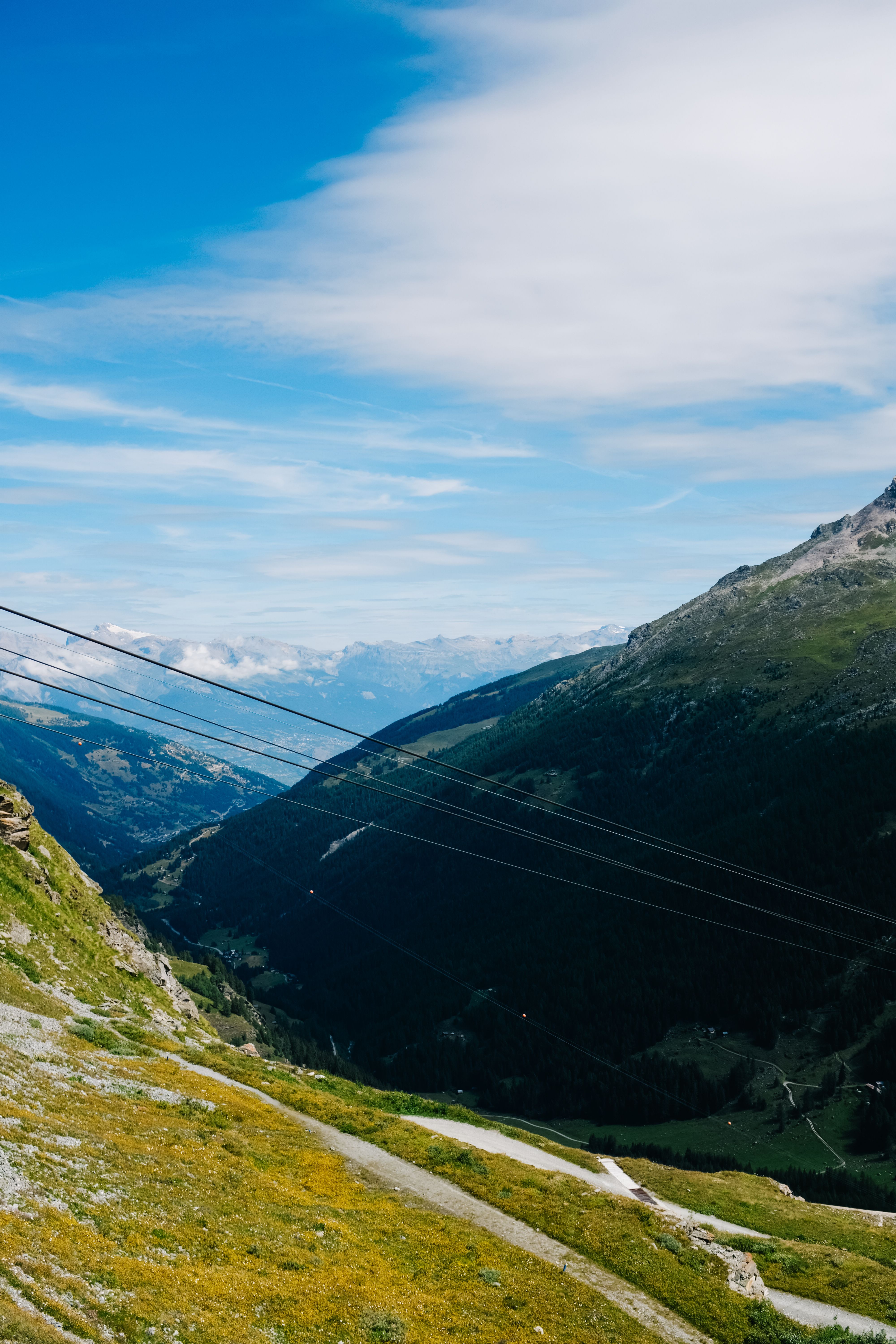 Cable Car in a Mountain Valley · Free Stock Photo
