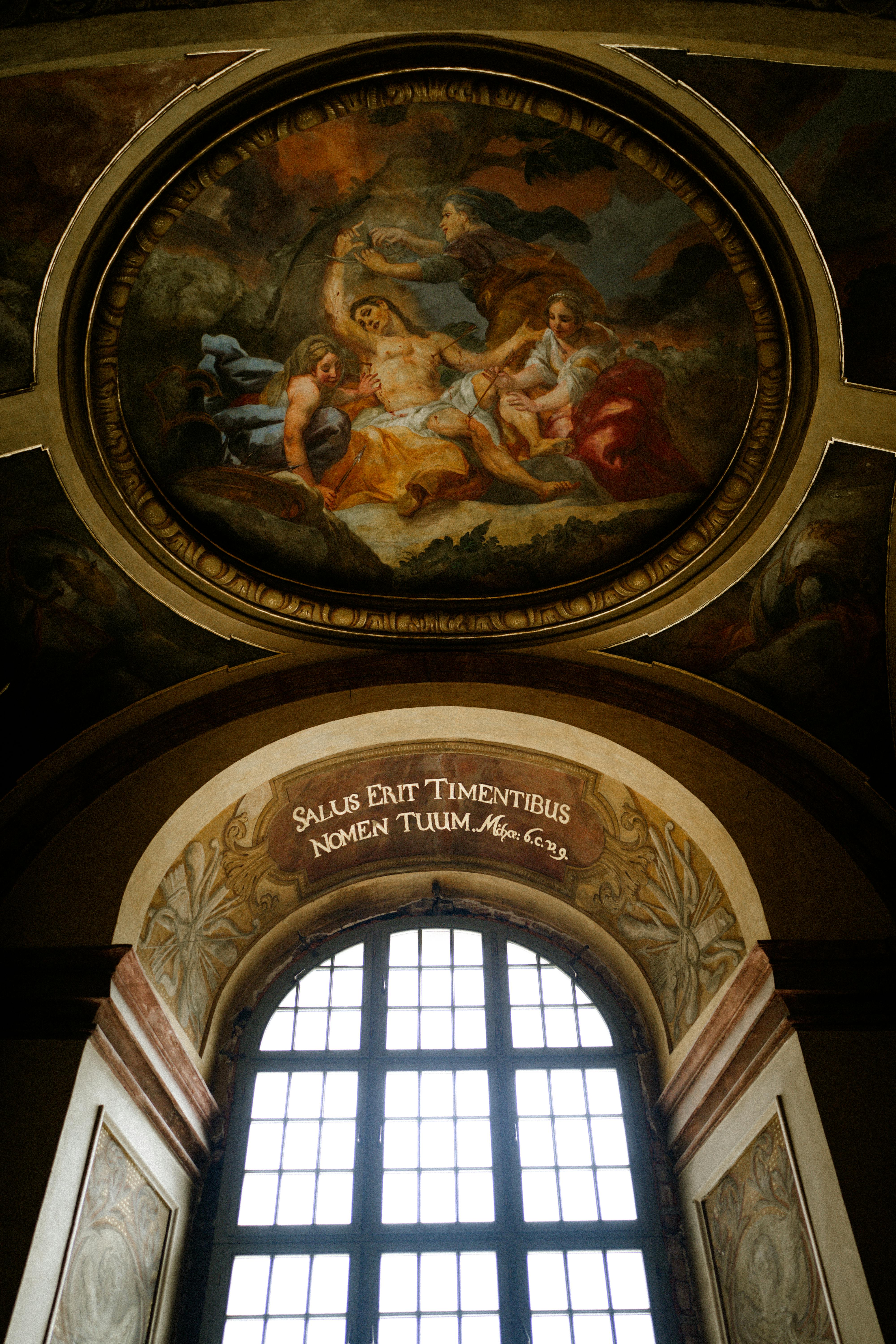 Frescoes on Ceiling in Church · Free Stock Photo