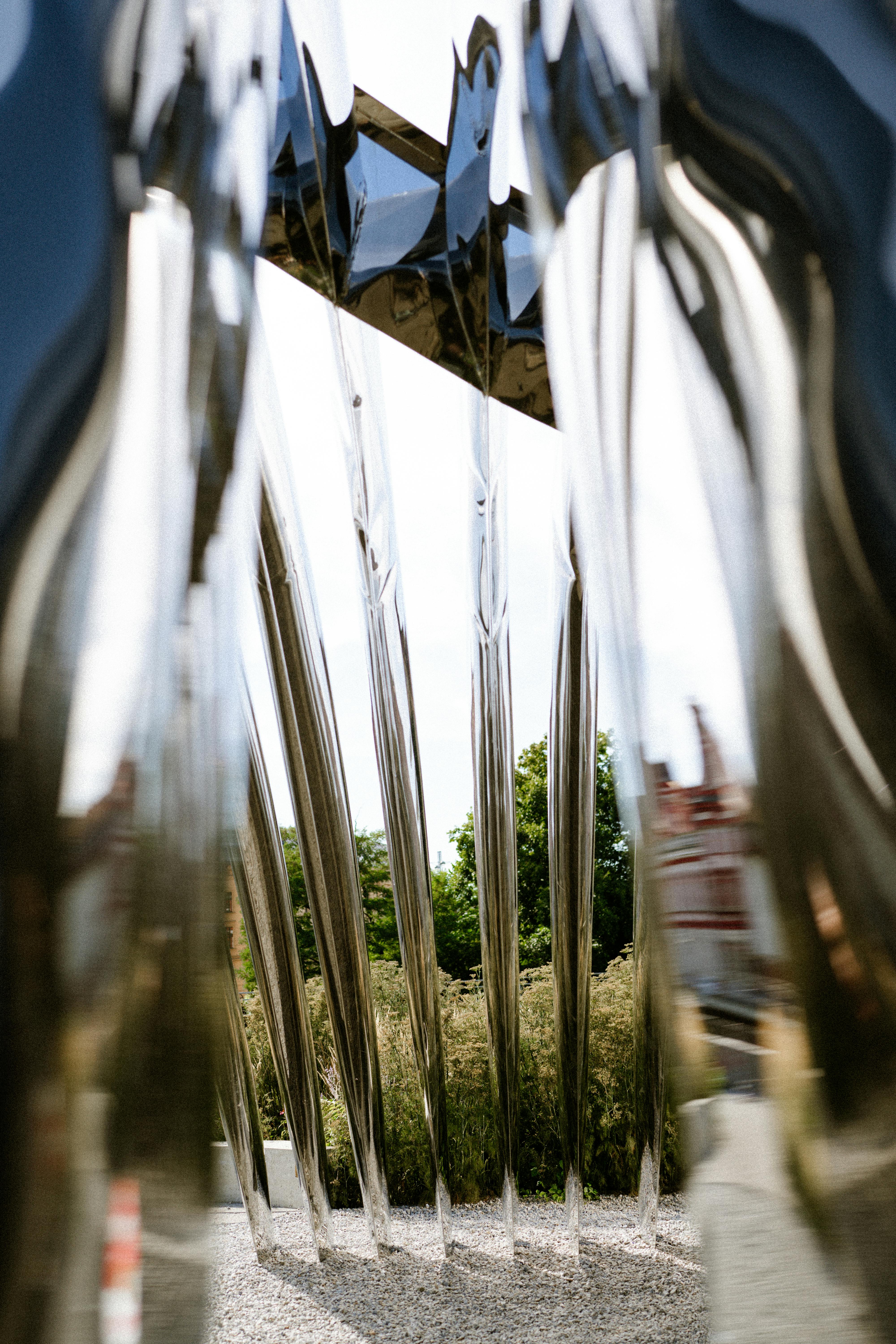 Modern Glass Sculpture · Free Stock Photo