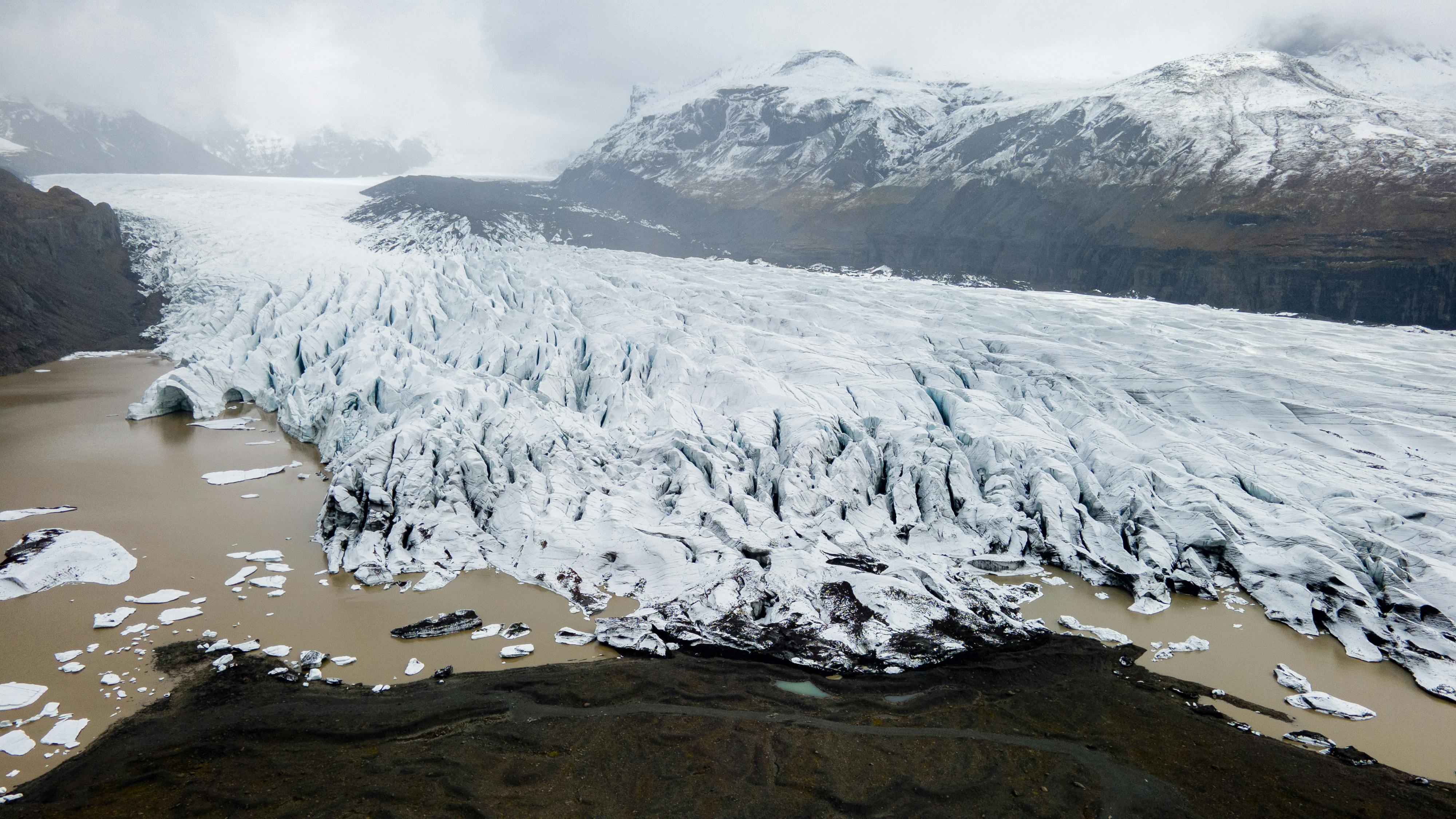 Bird Eye View of Iceland Glacier · Free Stock Photo