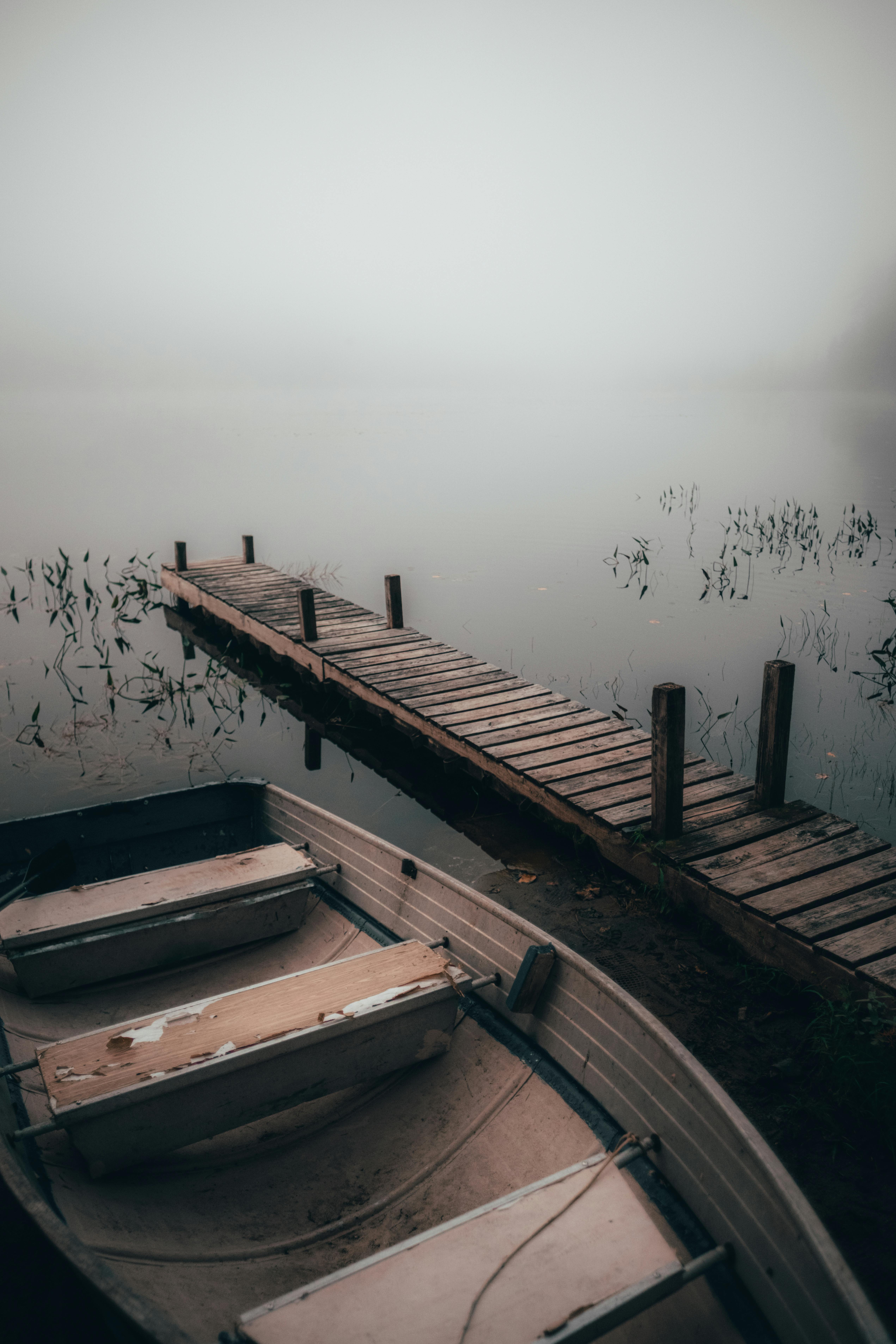 Fog over Pier on Lake · Free Stock Photo