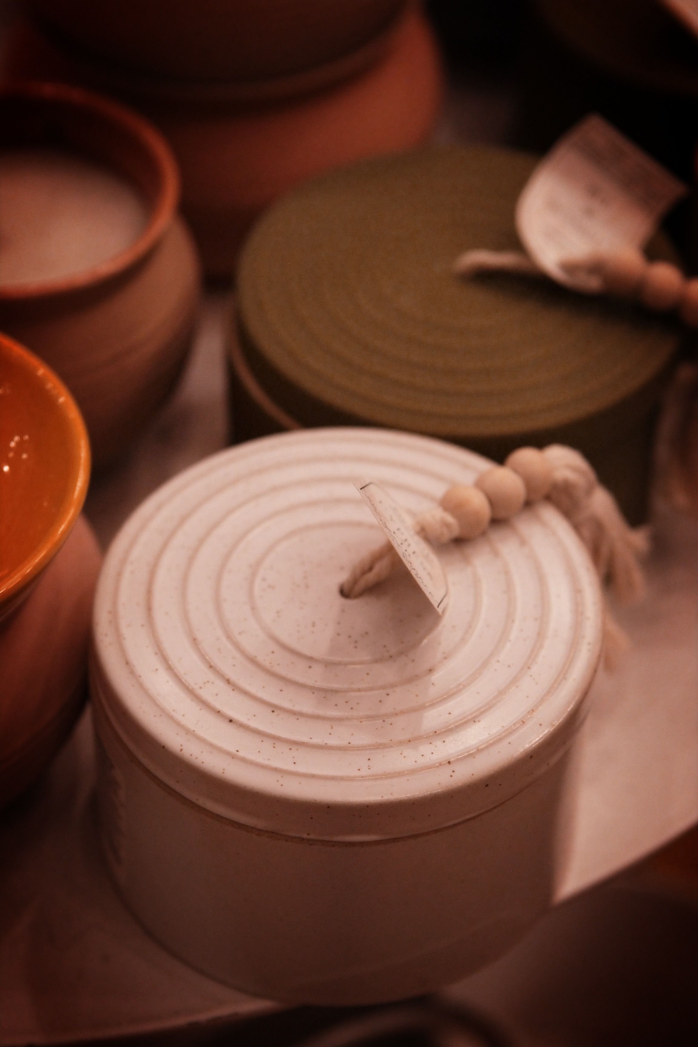 Lids on Ceramic Cups · Free Stock Photo