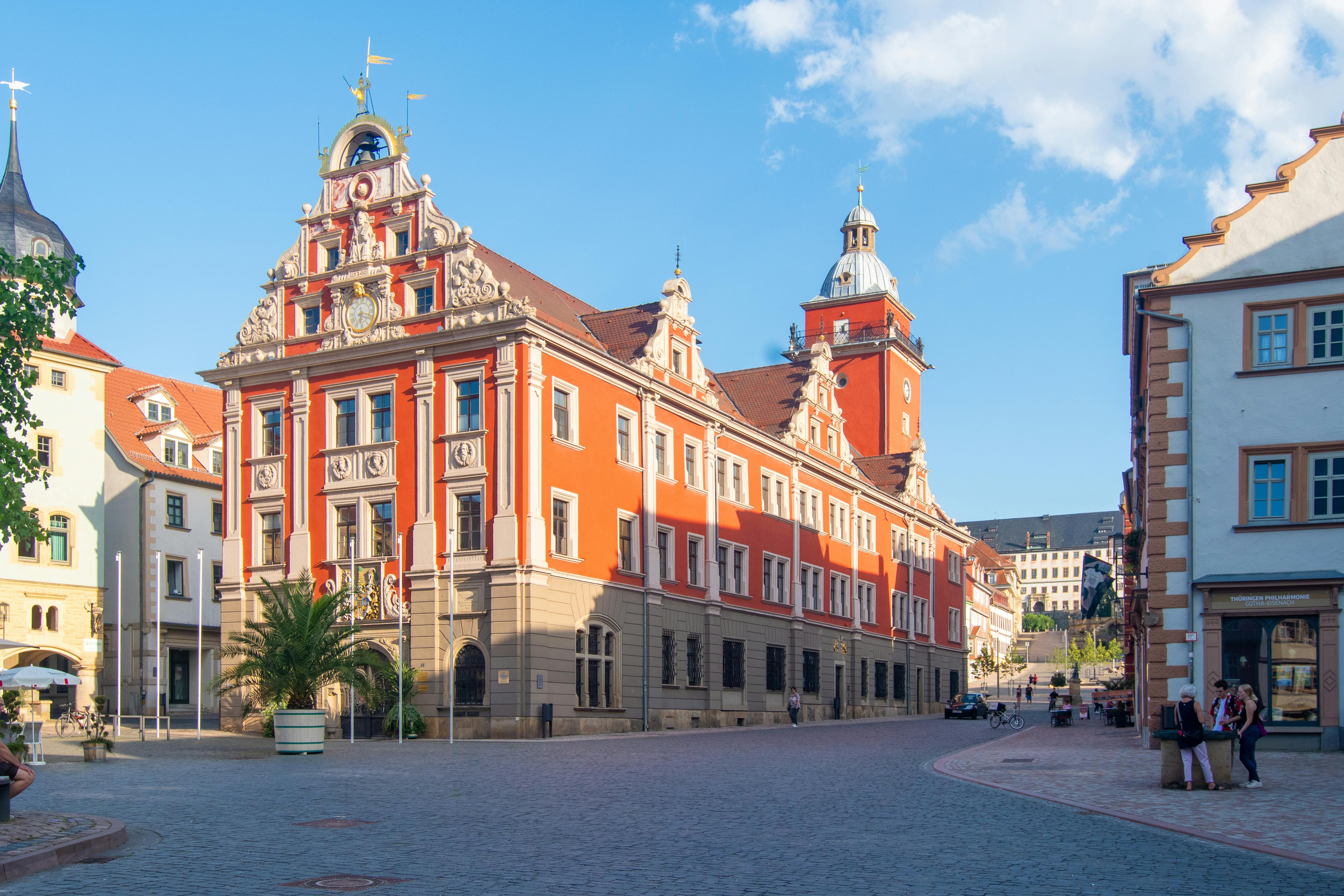 Ornate Red Town Hall of Gotha in Germany · Free Stock Photo