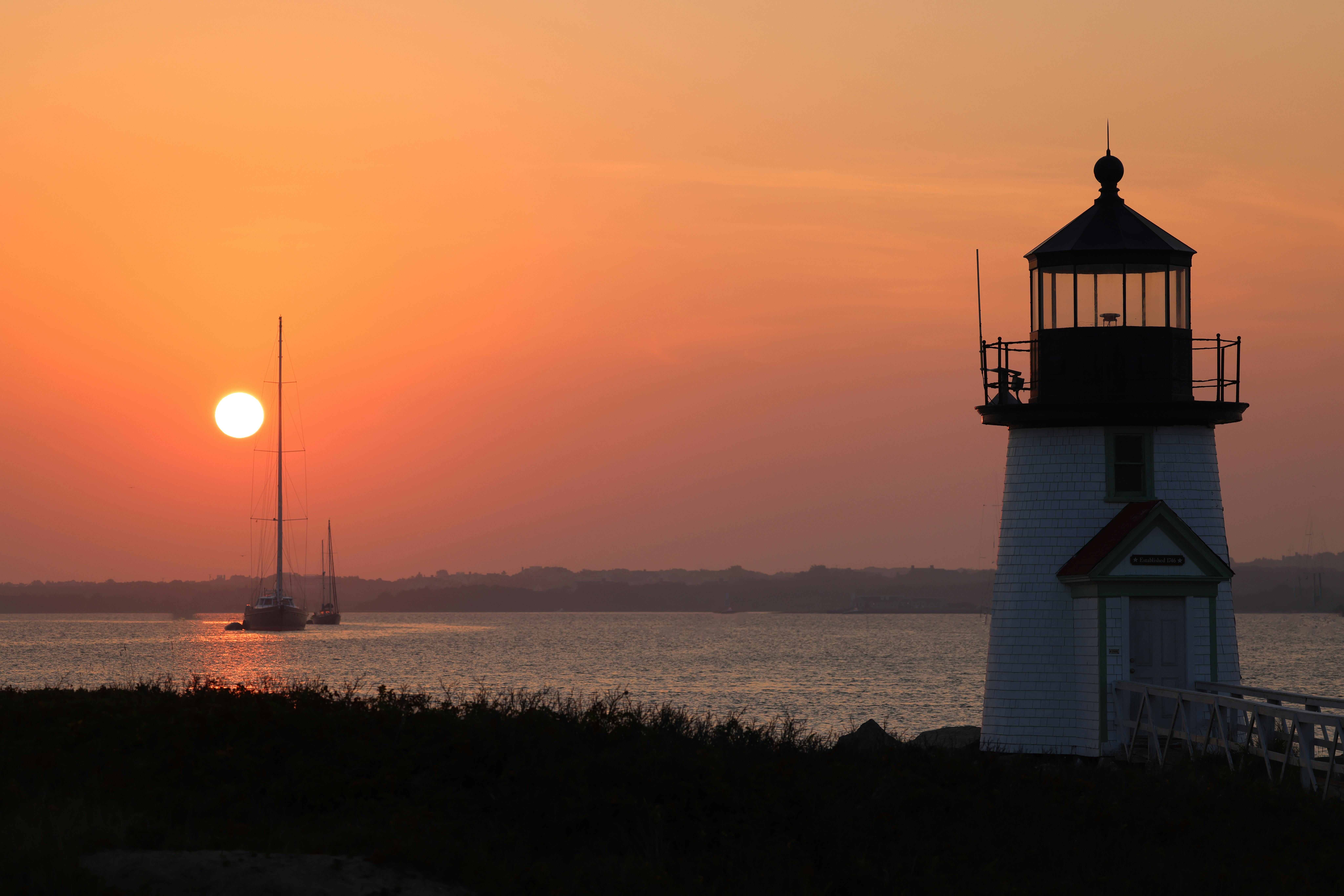 Lighthouse During Sunset · Free Stock Photo