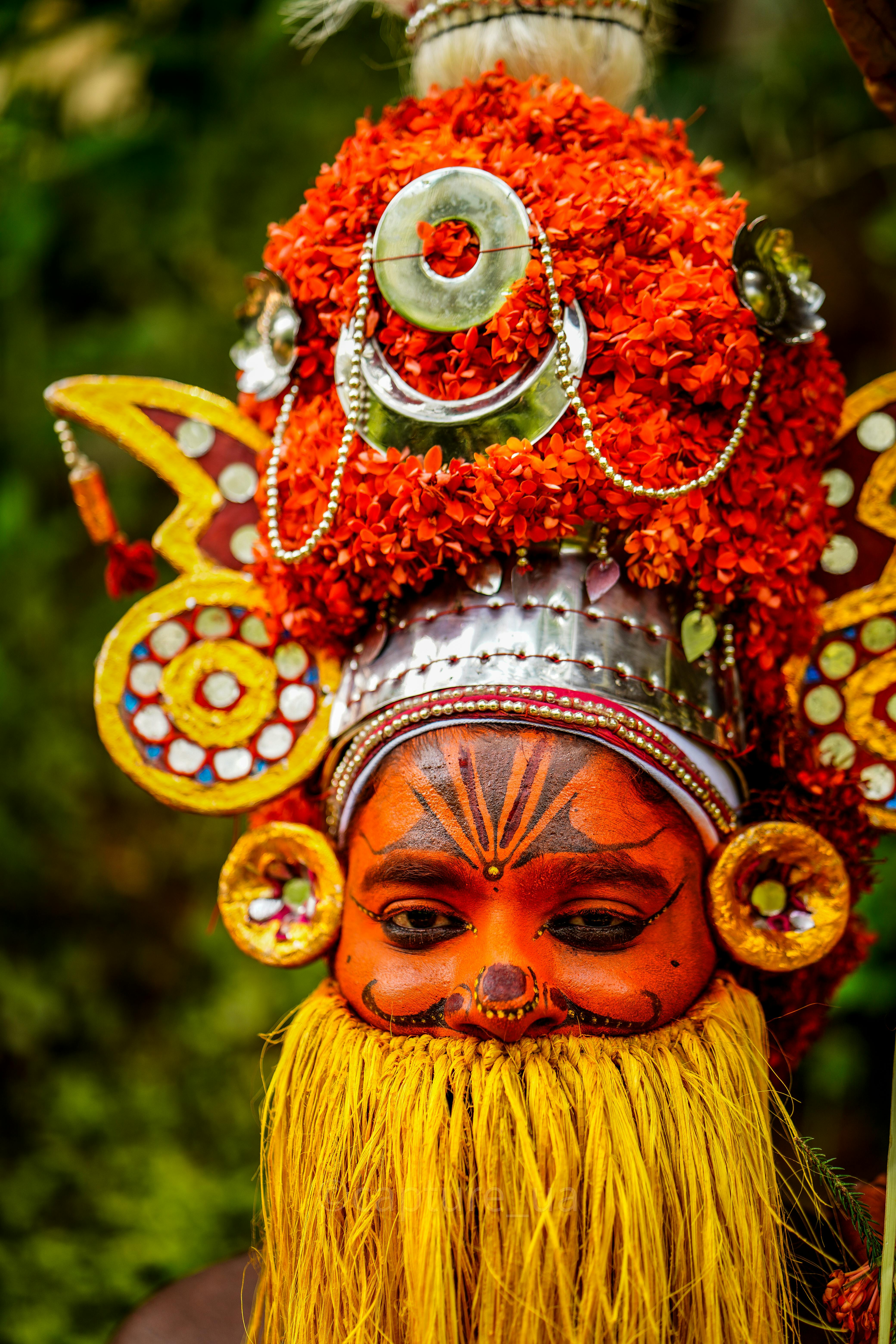 Man in Onapottan Costume to Celebrate Onam Festival · Free Stock Photo