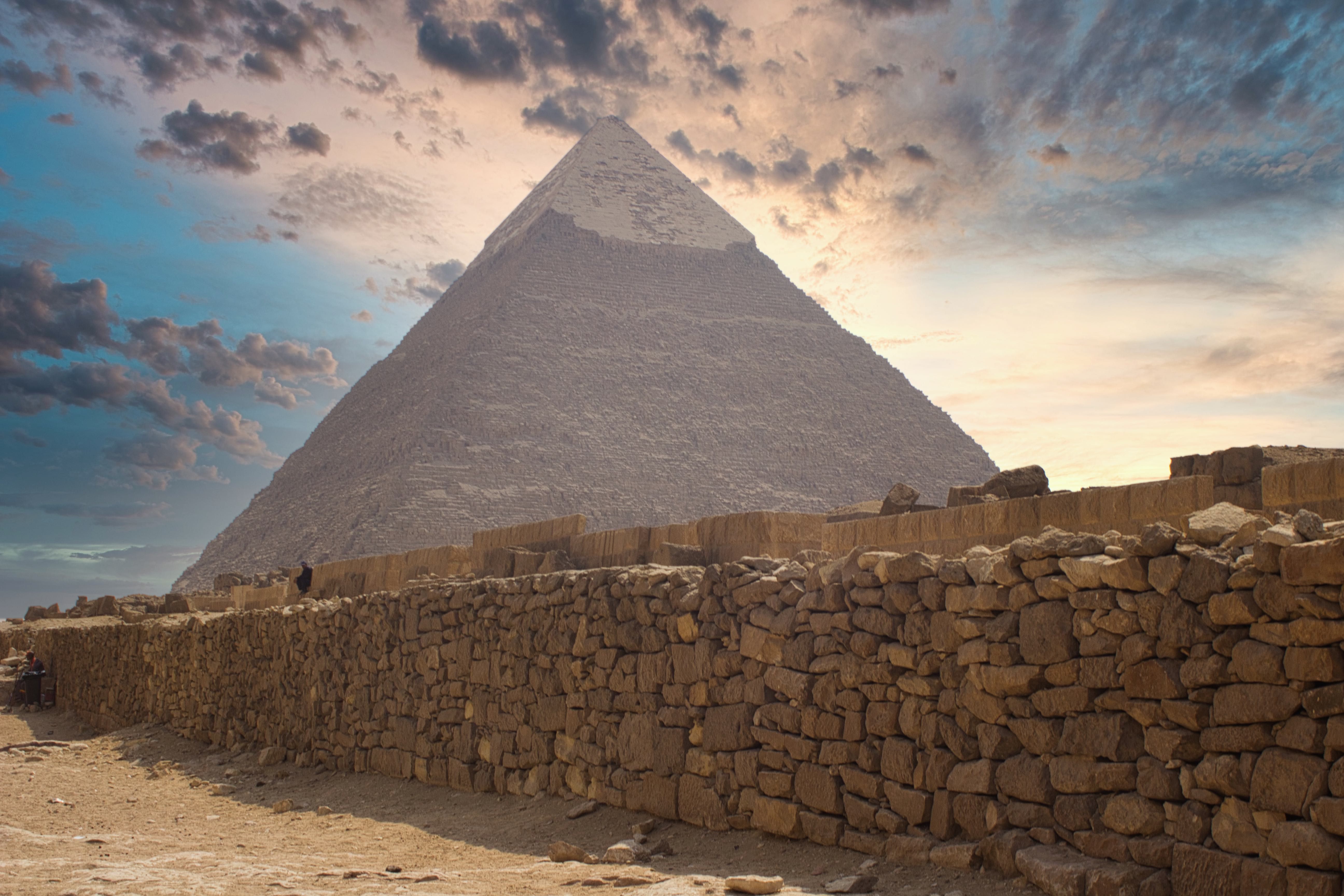 Woman Looking At Pyramids · Free Stock Photo