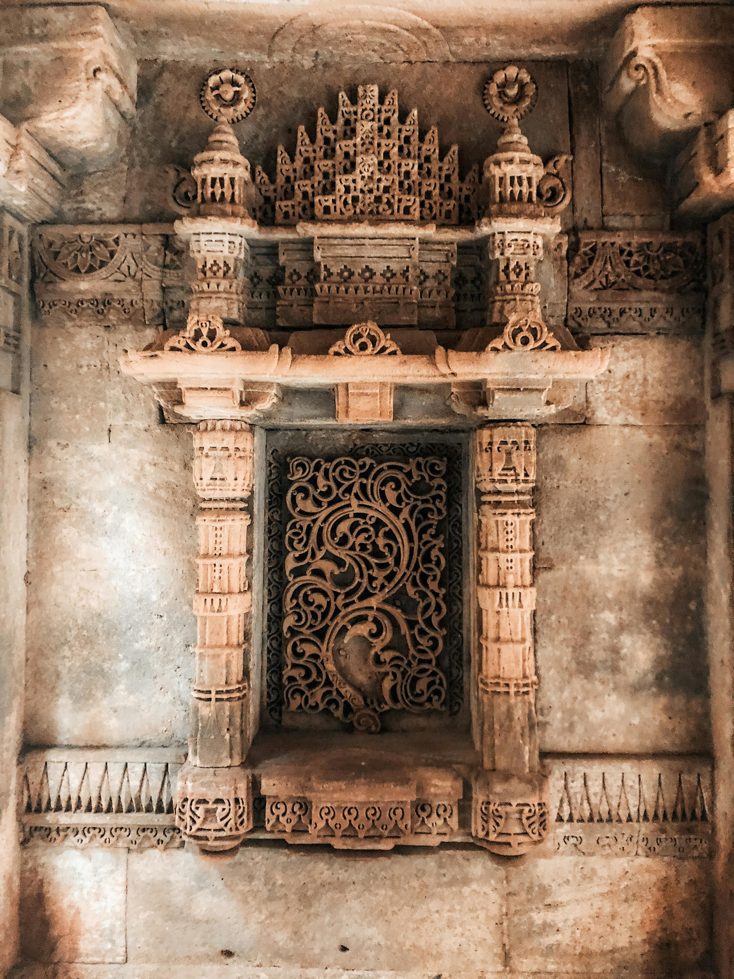 Carved Details in an Antique Building · Free Stock Photo