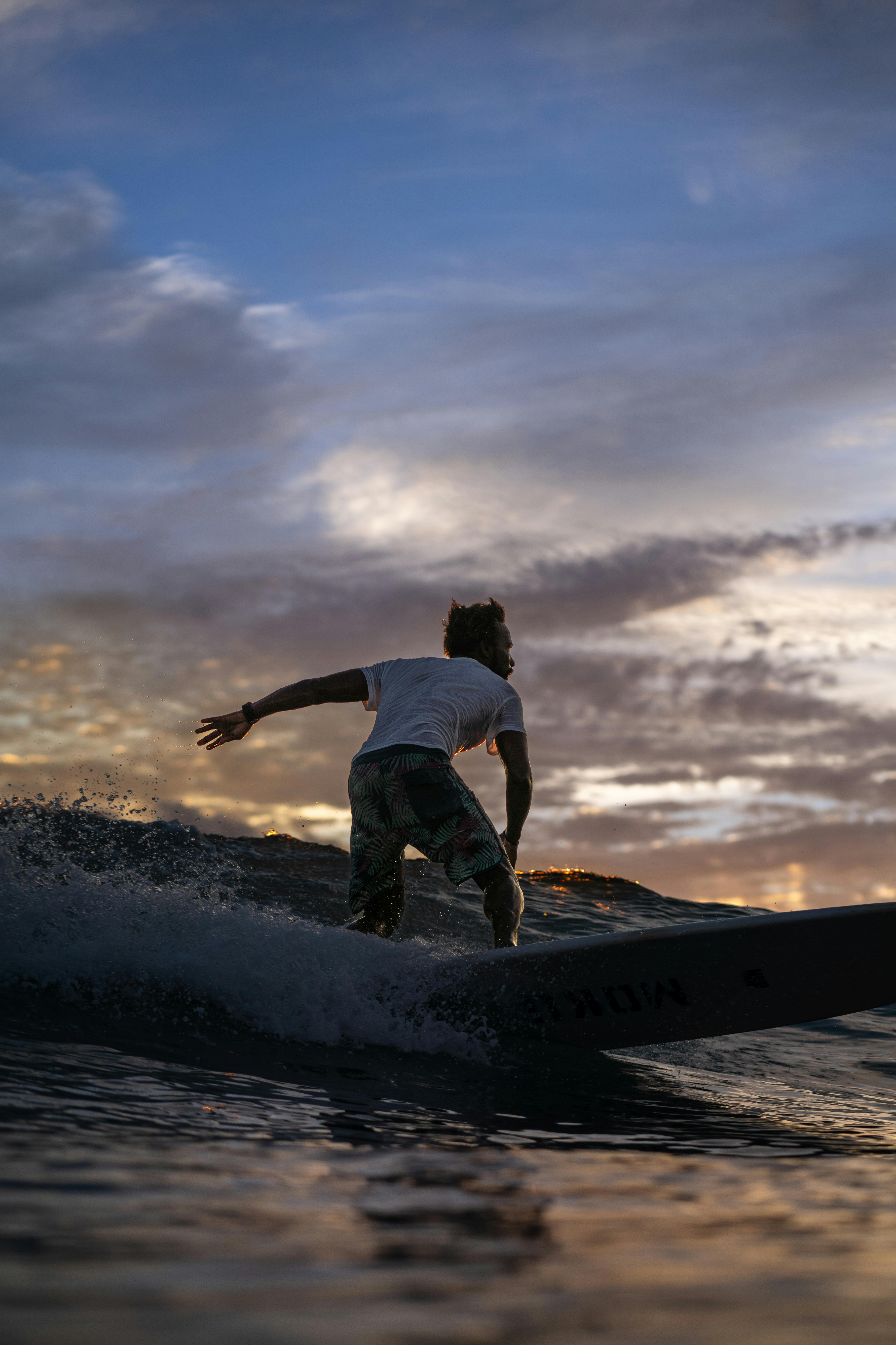 Surfer on Ocean Wave · Free Stock Photo