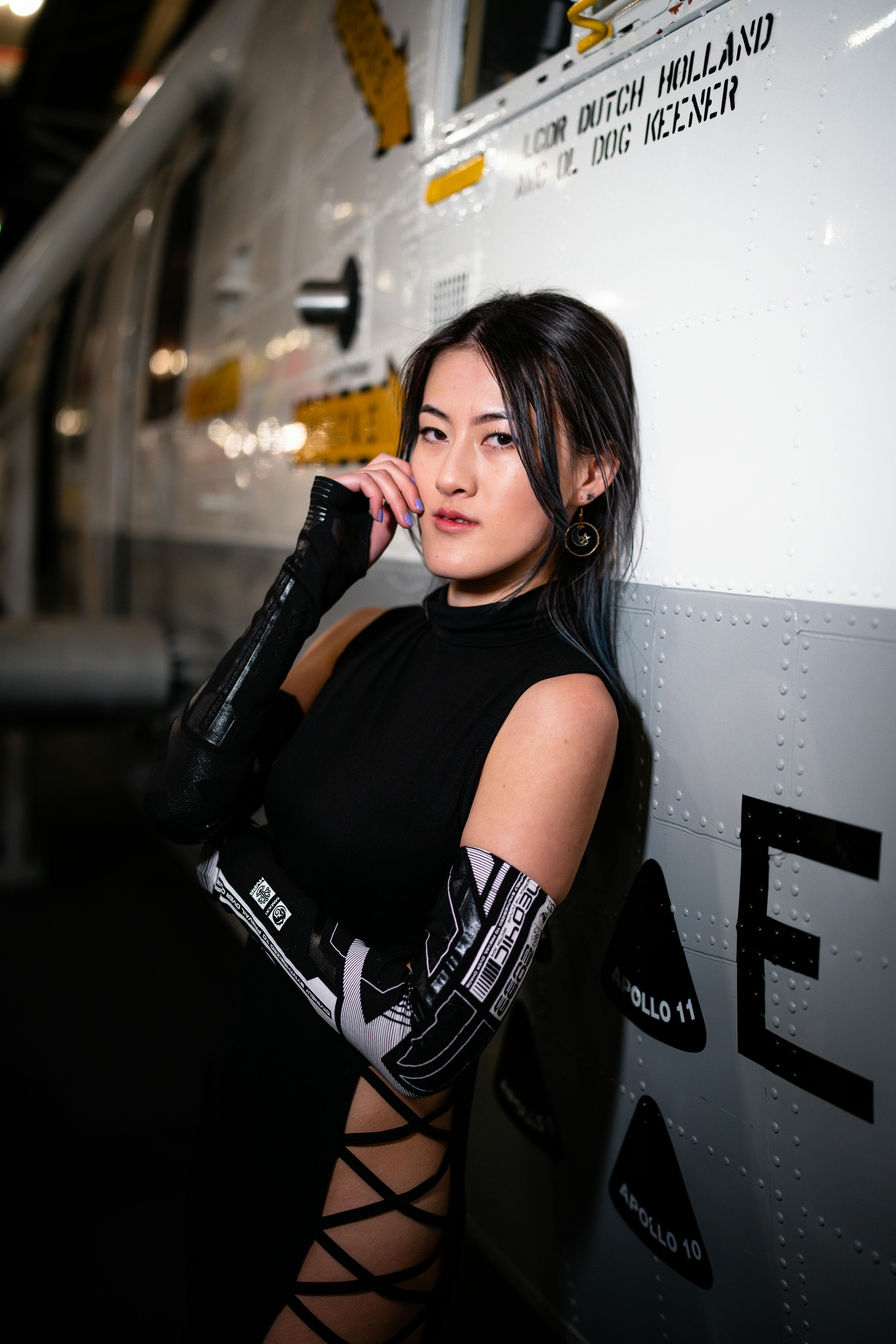 Young Woman Posing in a Dress and Gloves · Free Stock Photo