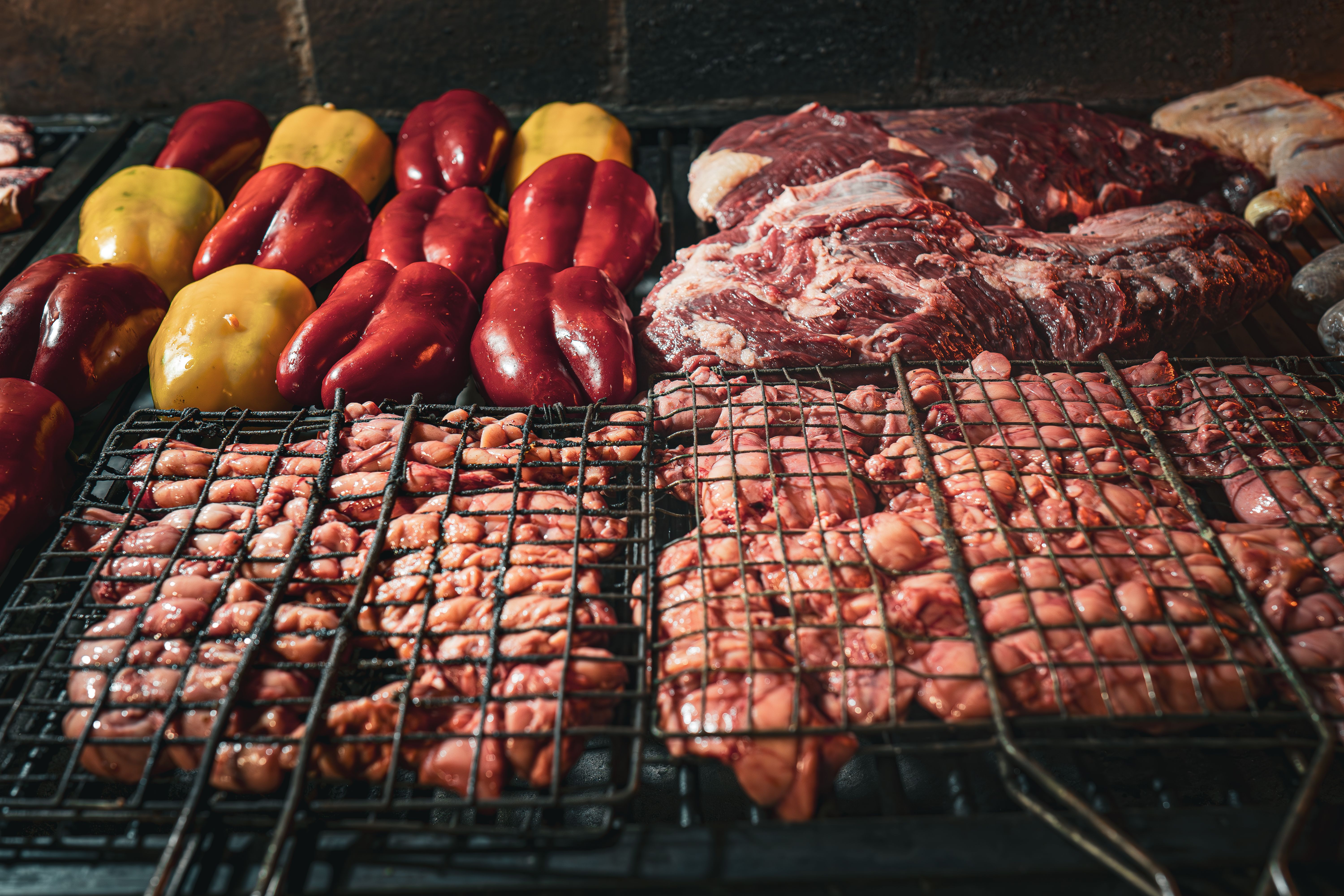 Grilled meat on the barbecue · Free Stock Photo