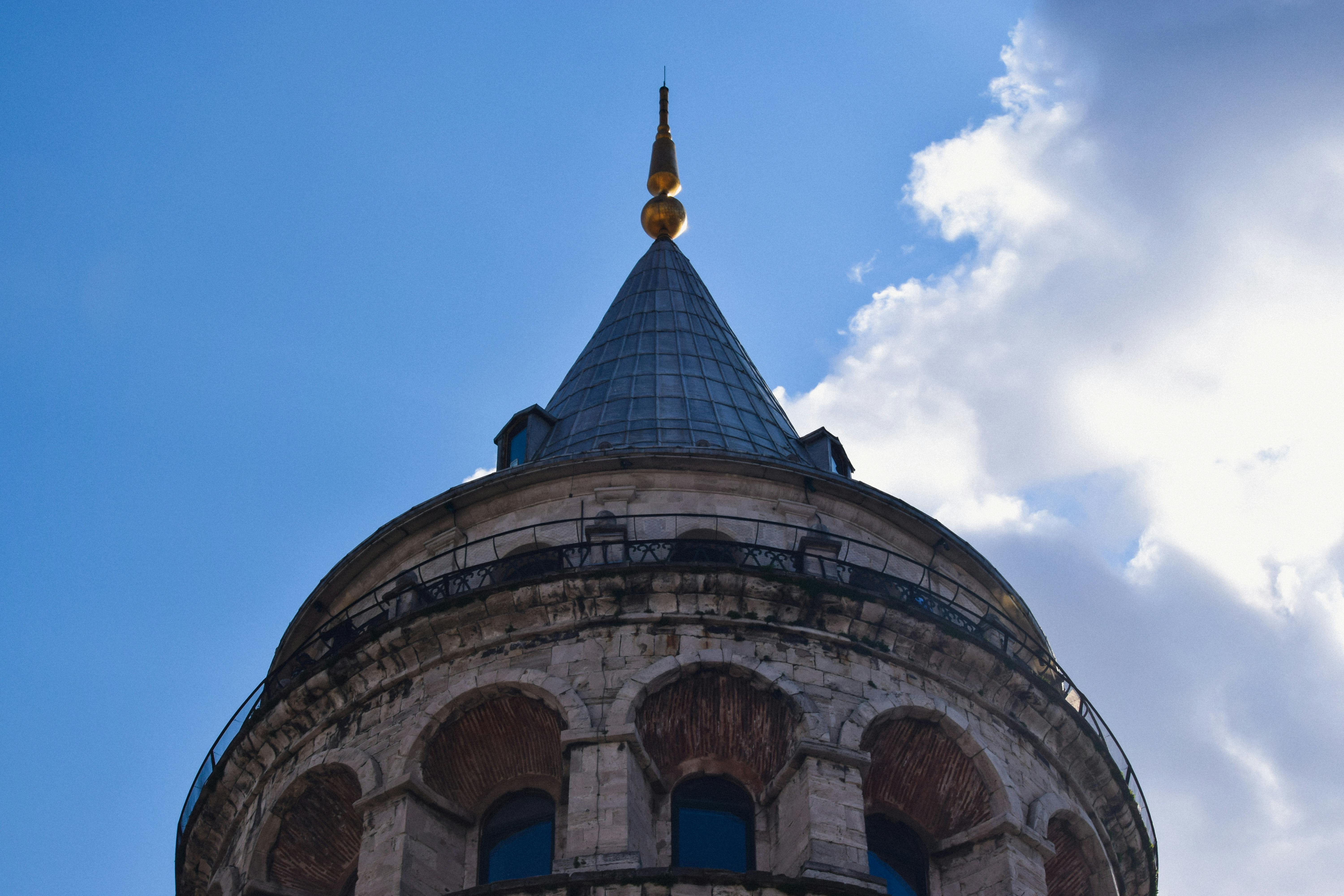 Spiral Stairway under a Glass Roof of Diri Han Building in Istanbul ...
