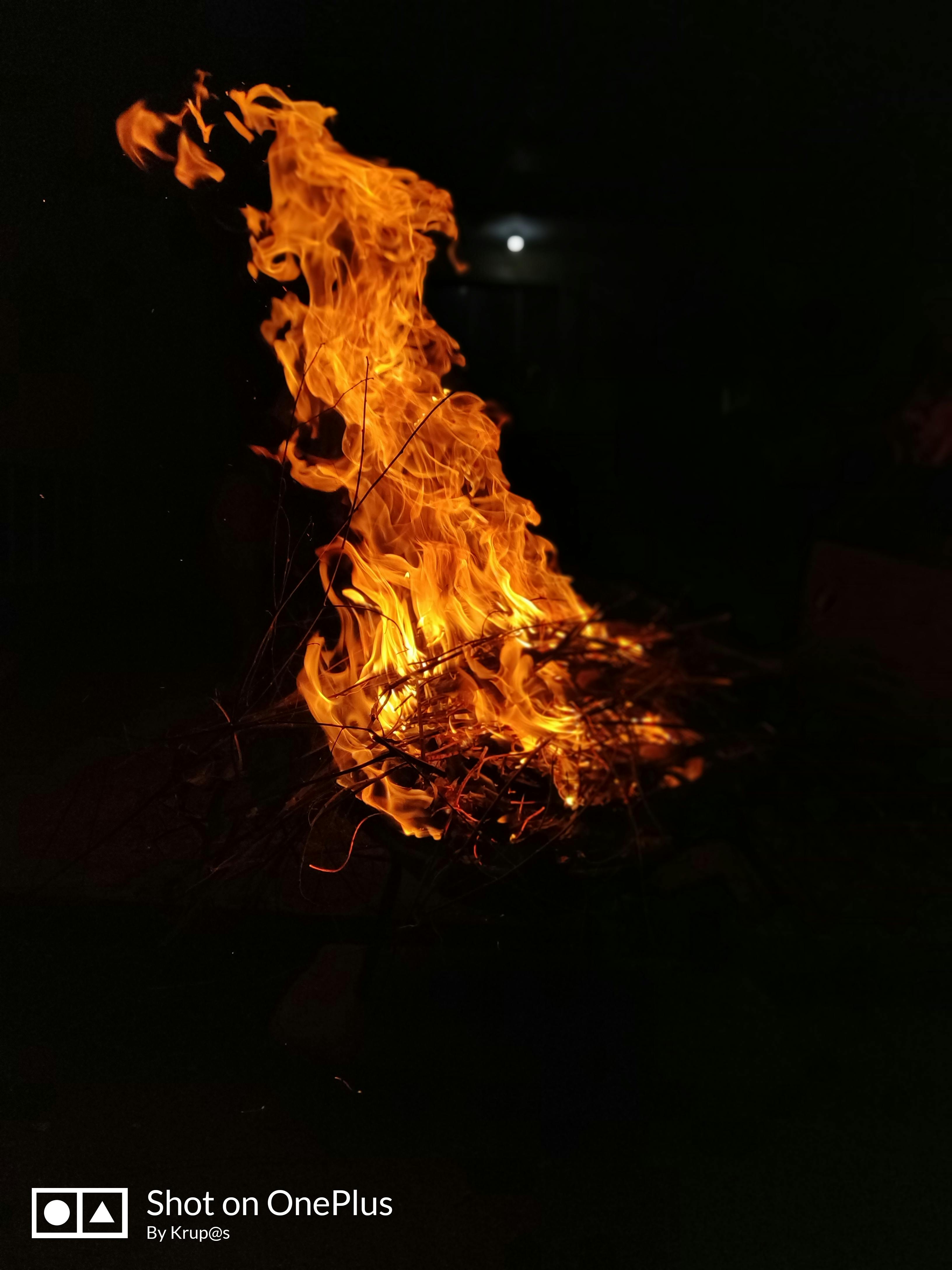 Free stock photo of beauty in nature, fire, moon - Stock Image - Everypixel