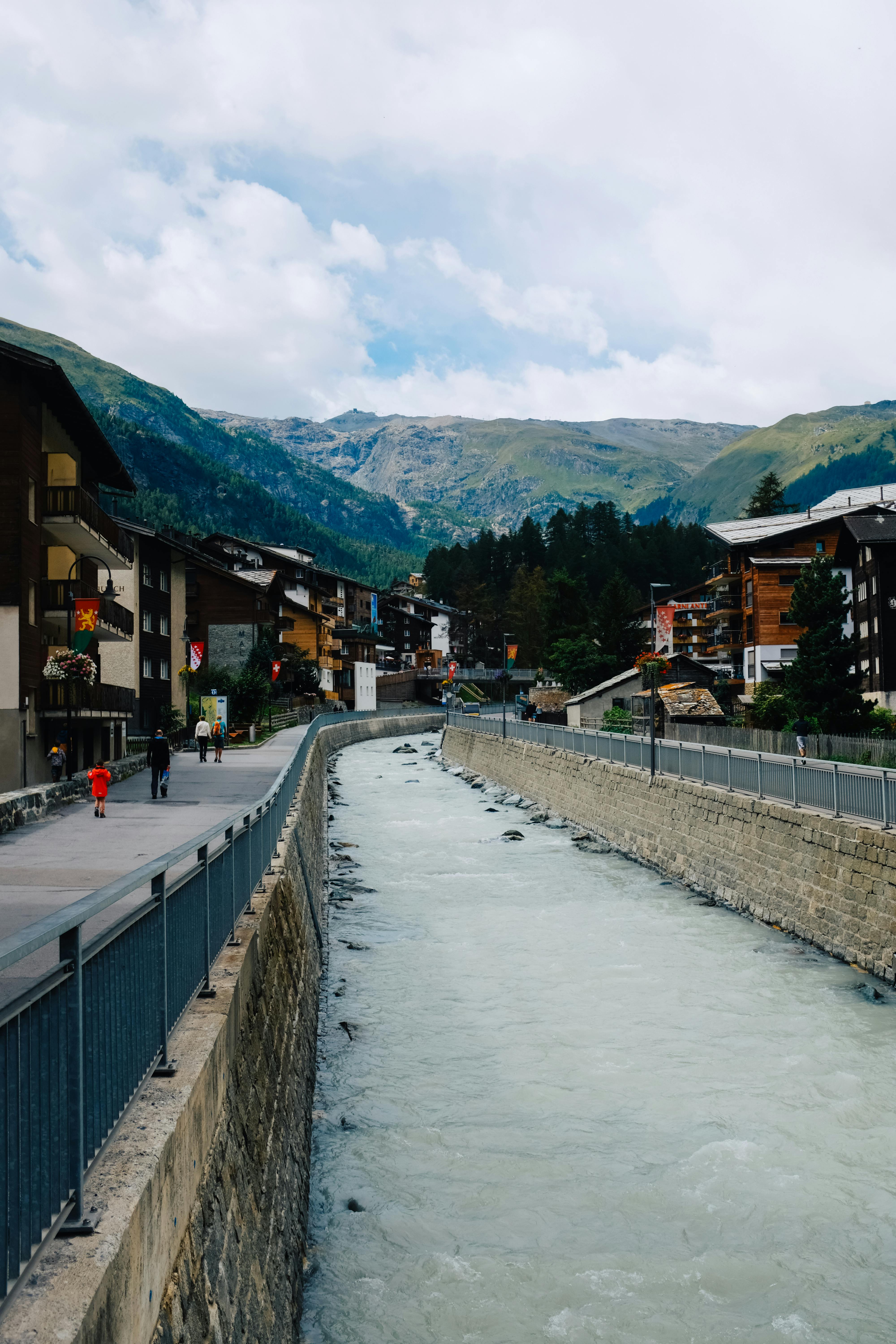 Matter Vispa River in Zermatt, Switzerland · Free Stock Photo