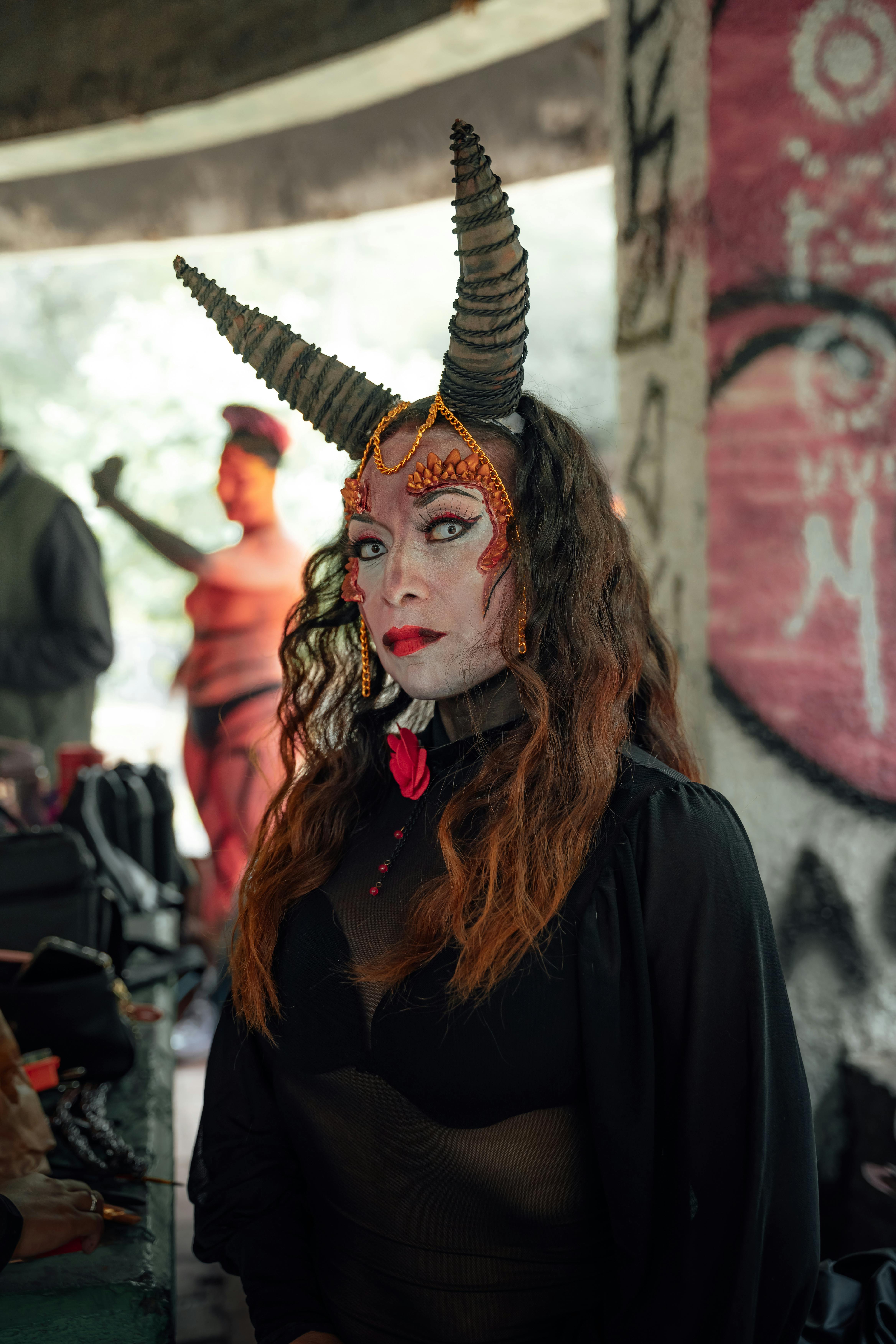 Woman in Devil Costume · Free Stock Photo