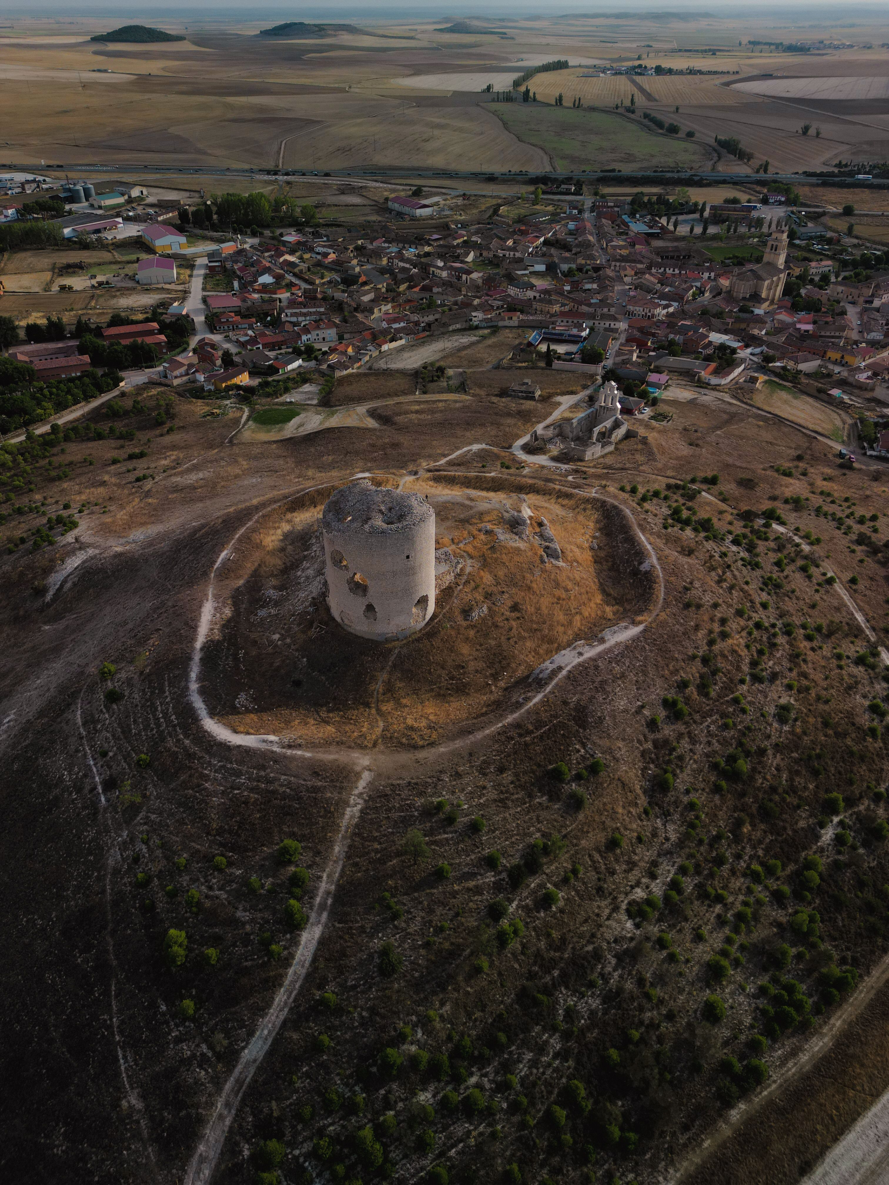 Birds Eye View of an Old Windmill · Free Stock Photo