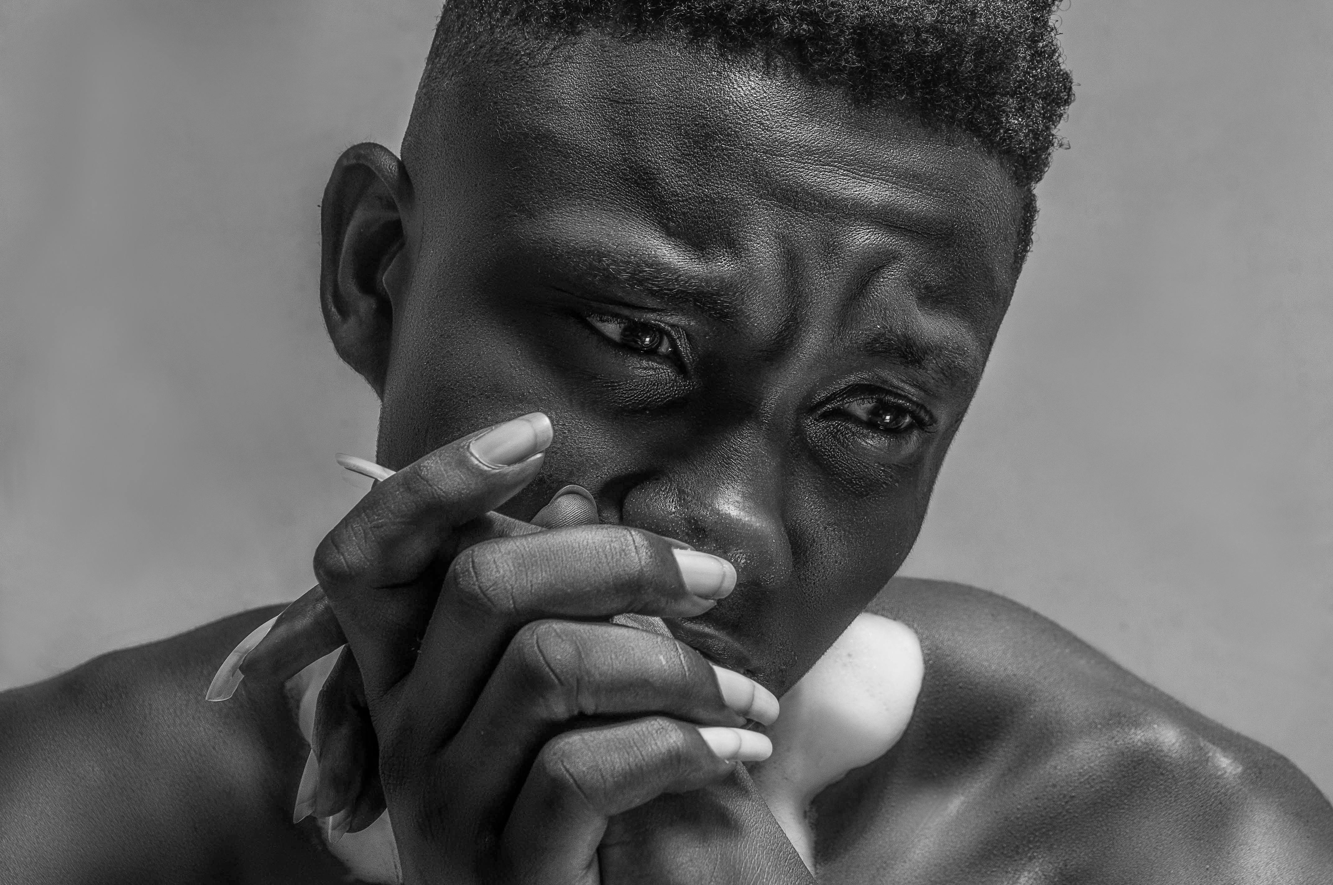 Photo gratuite de affligé, anxiété, anxieux, art du portrait ...