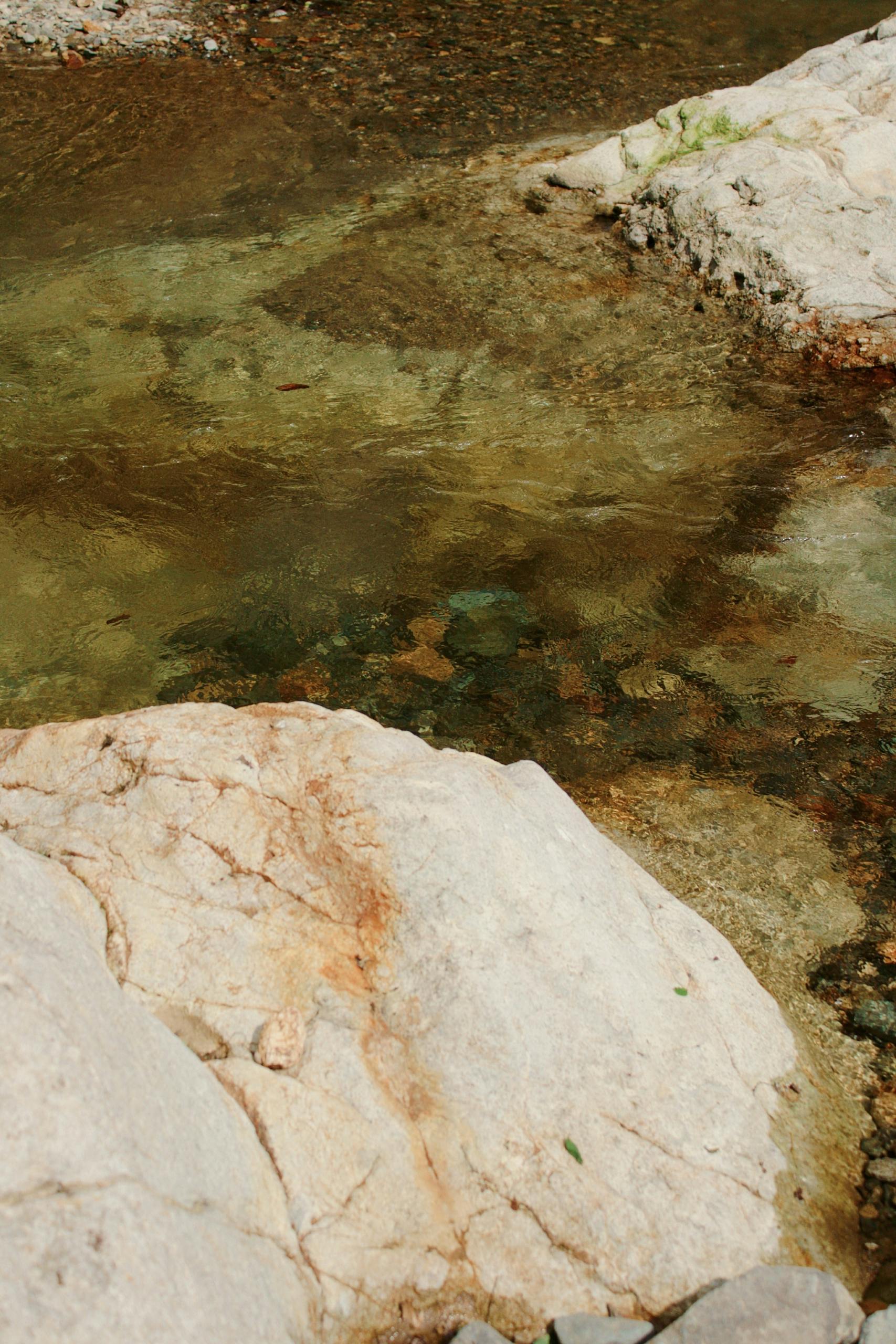 Rocks and Stones in Shallow Stream Water · Free Stock Photo