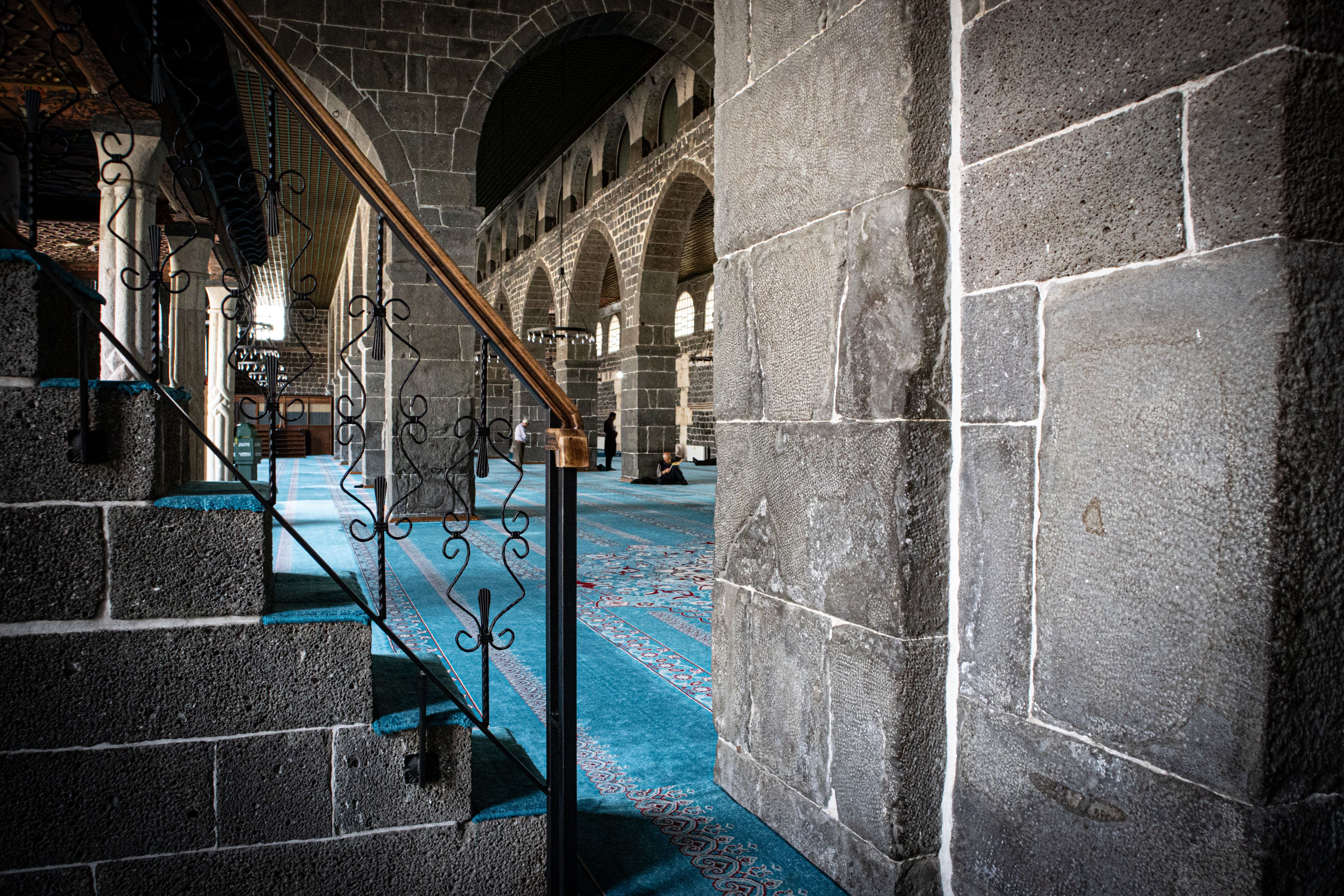 Stone Wall and Handrail in Mosque · Free Stock Photo