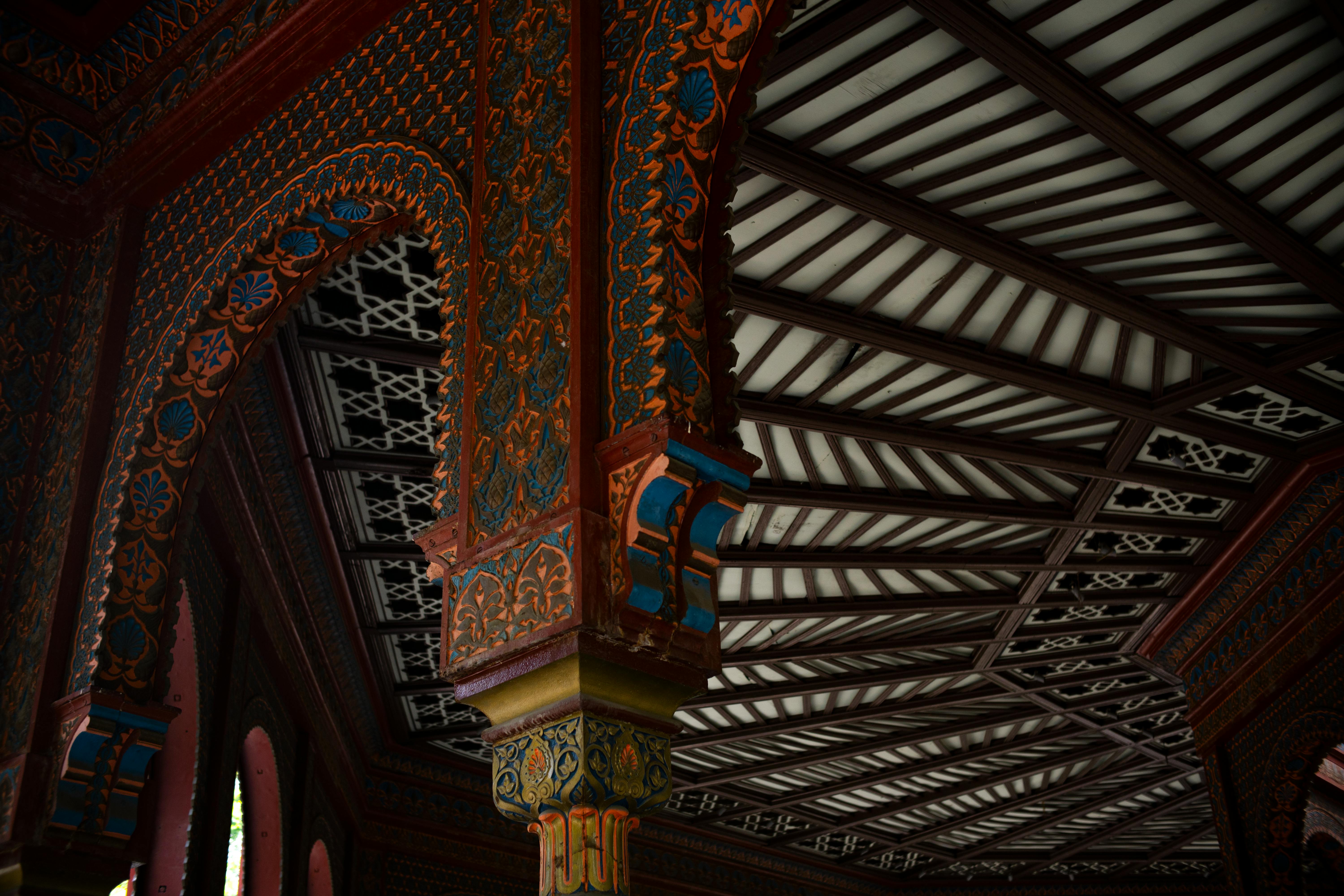 Wall and Column of Morisco Kiosk in Mexico City · Free Stock Photo