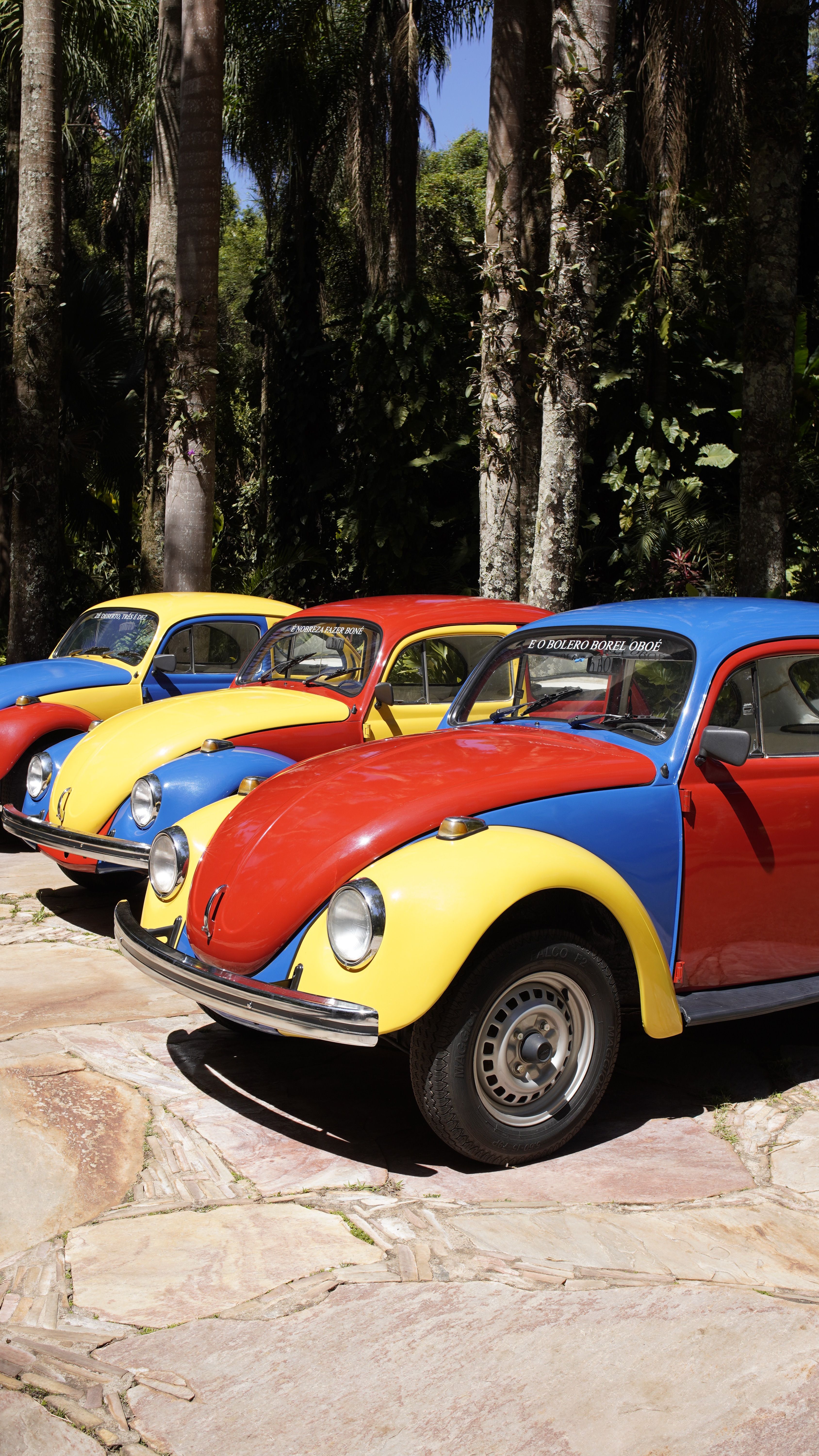 Retro Colorful Cars on a Parking · Free Stock Photo