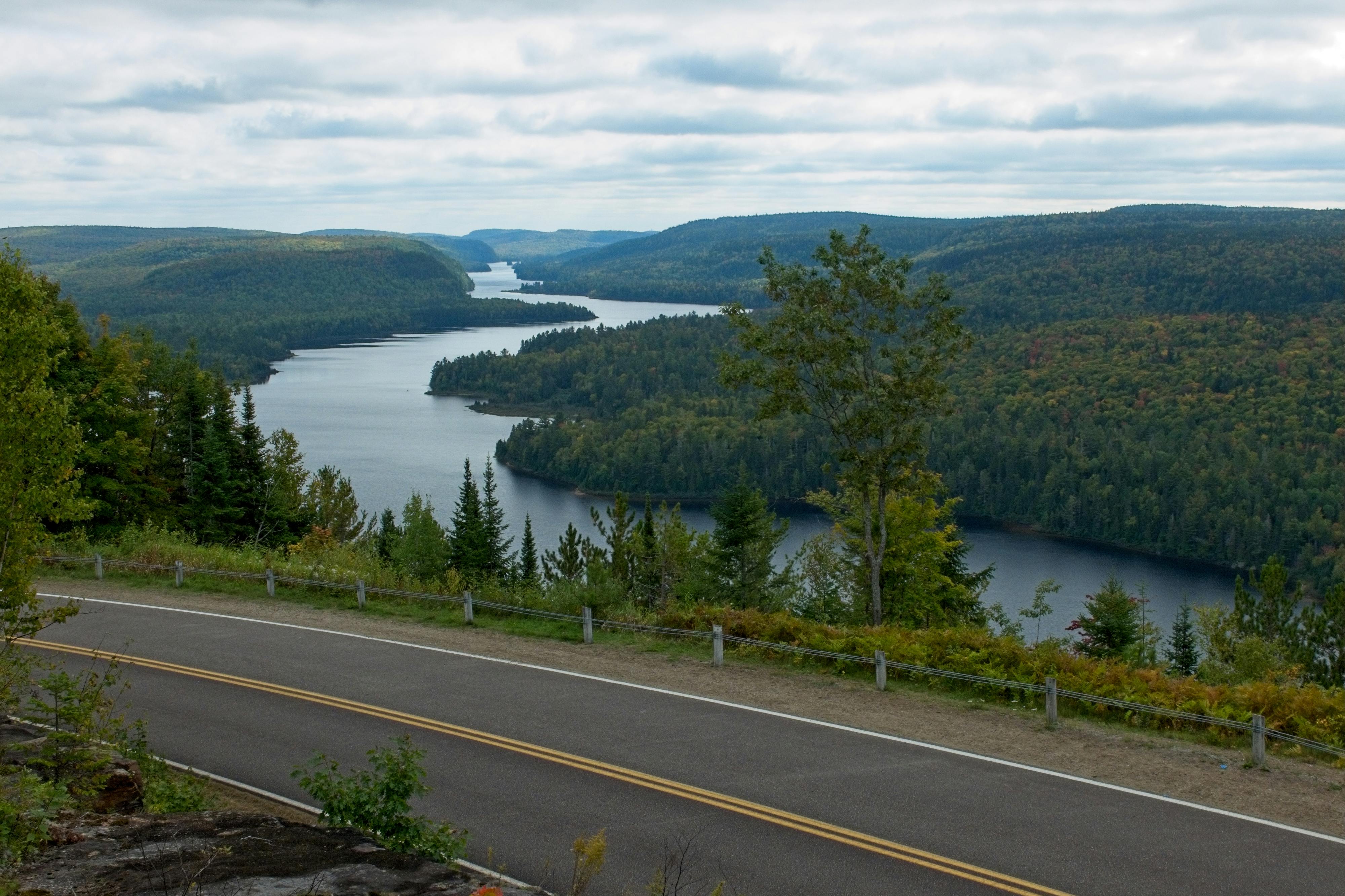 Road over River and Forest · Free Stock Photo
