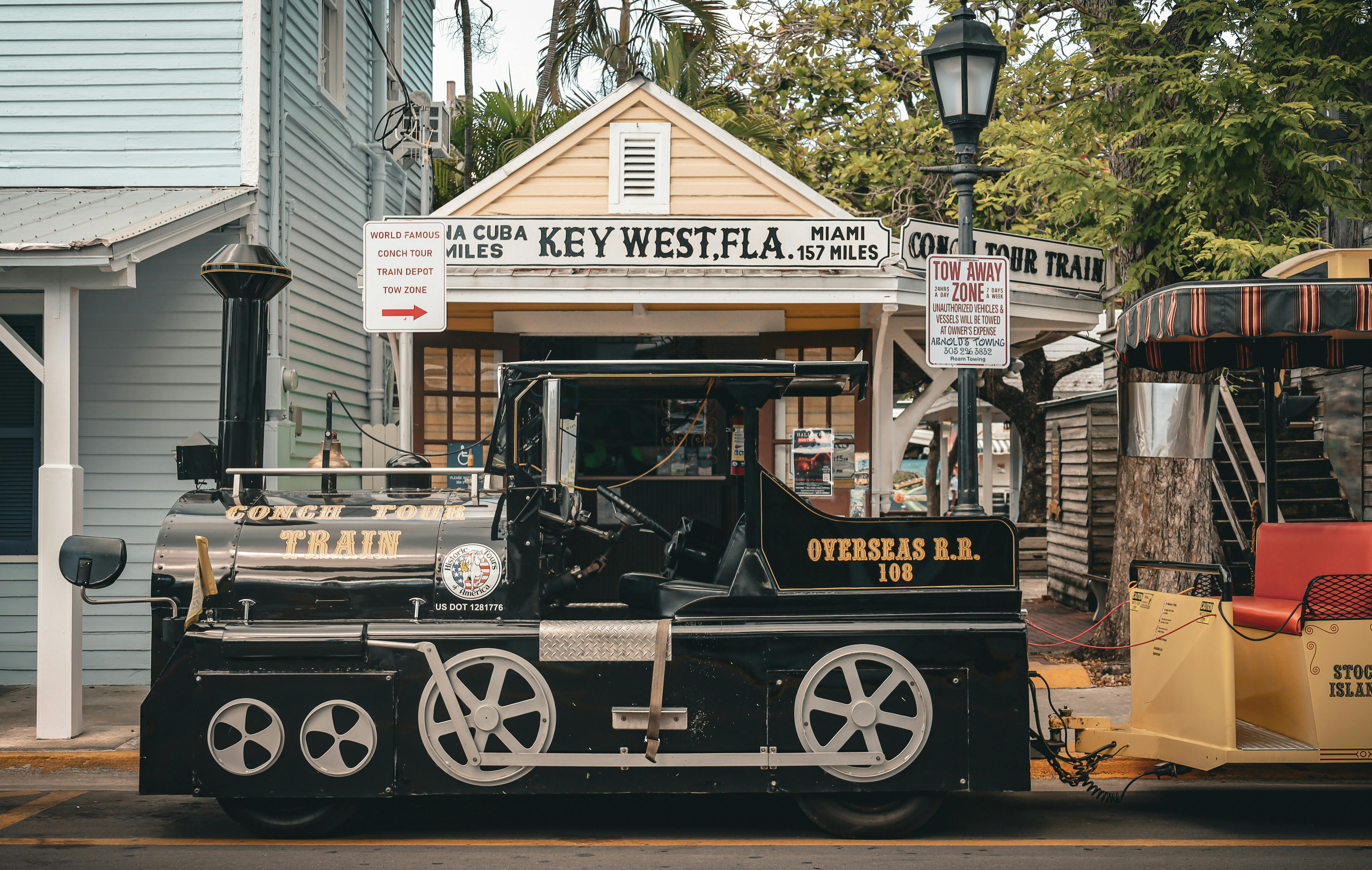 Conch Tour Train in Key West, Florida, USA · Free Stock Photo