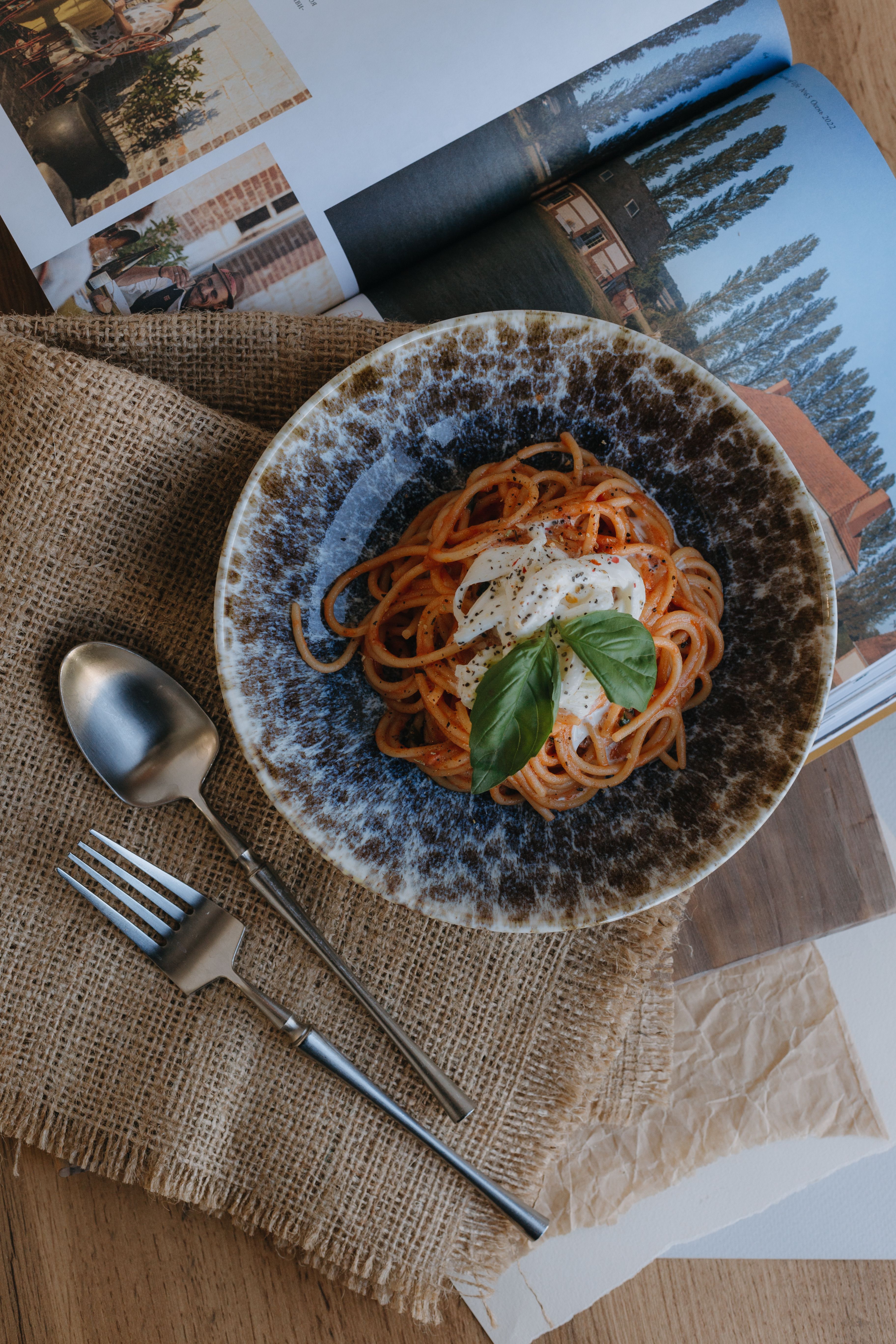 Spaghetti on the Table · Free Stock Photo