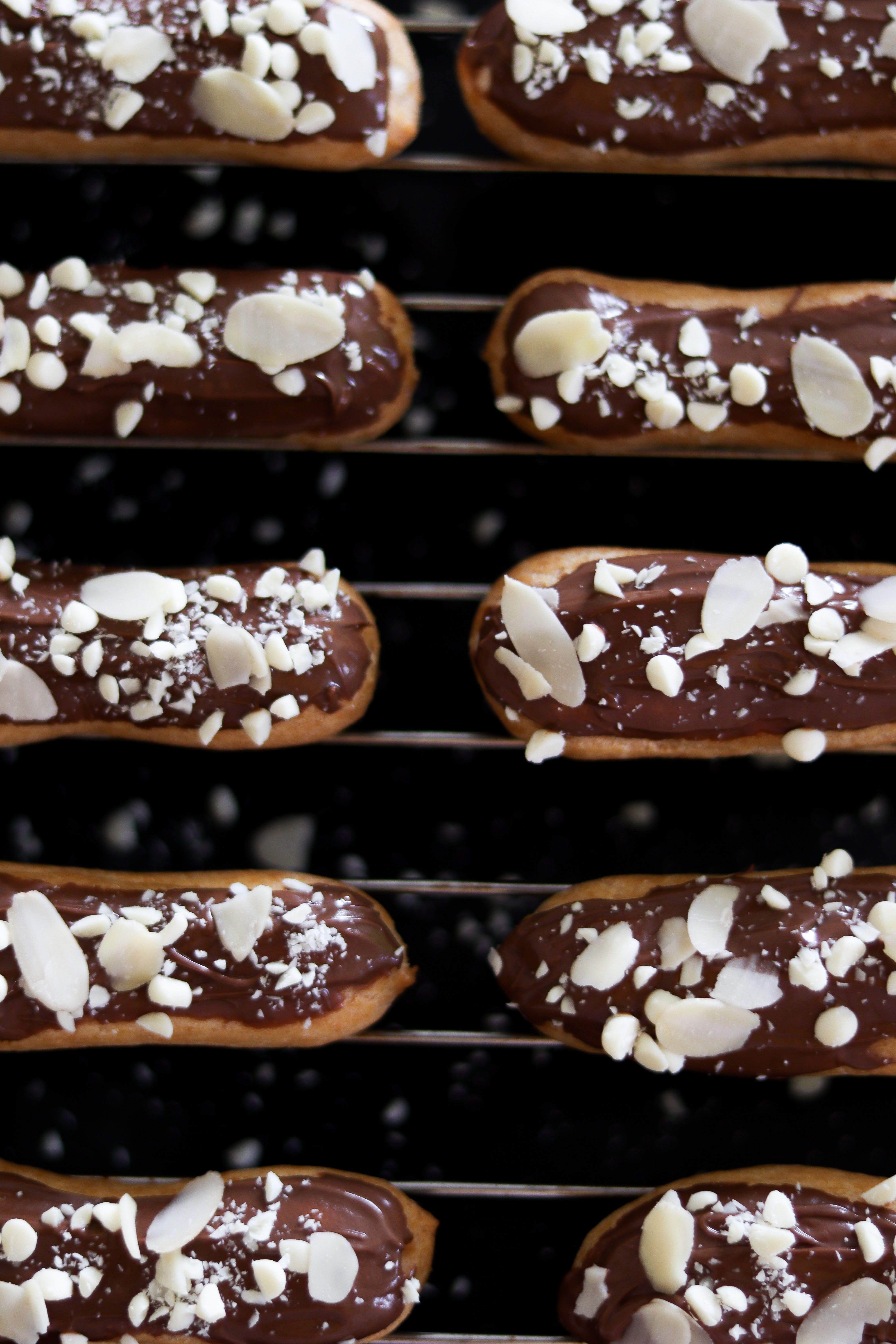 Chocolate Eclairs in a Bakery · Free Stock Photo