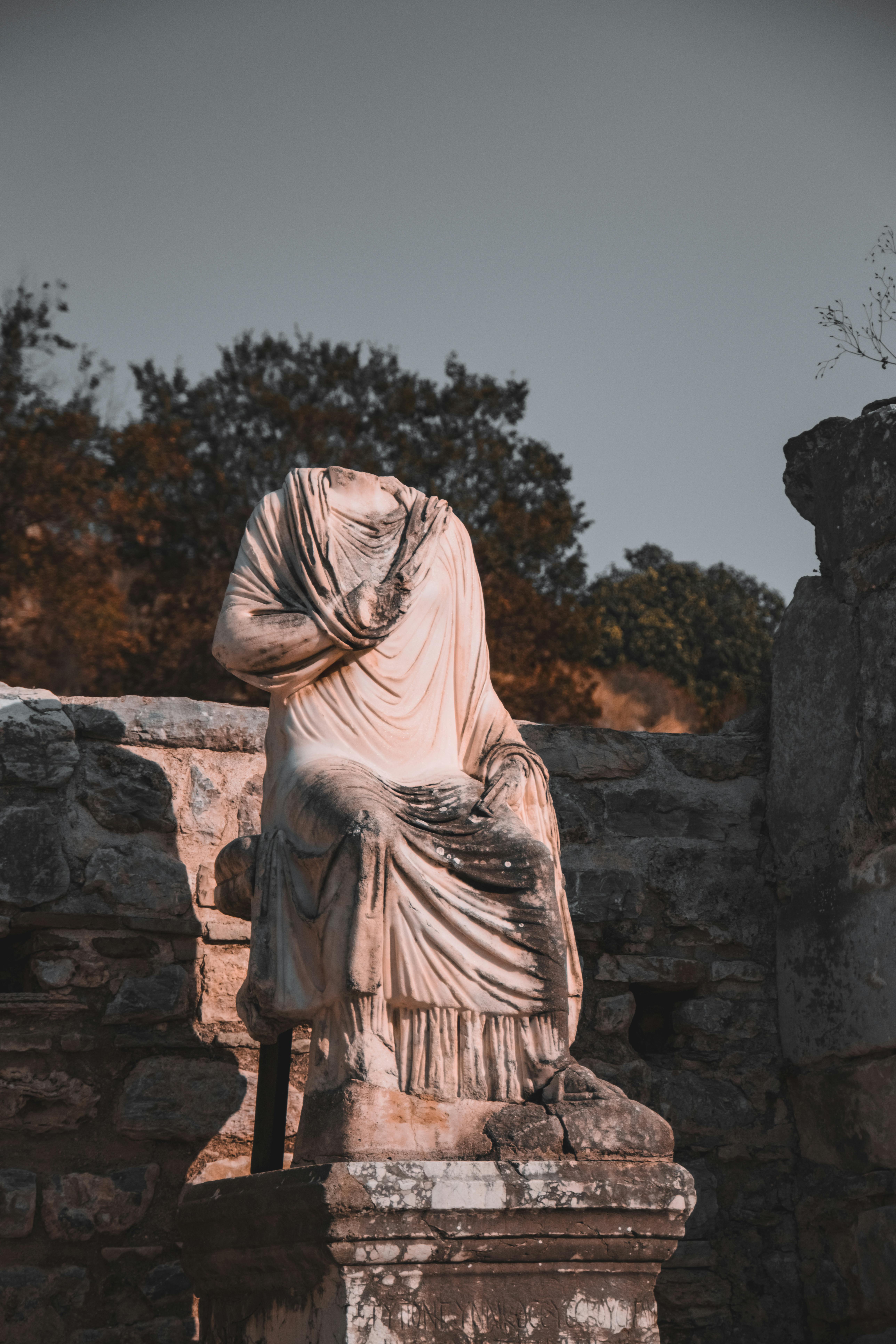Headless Sculpture in the Ancient City of Ephesus · Free Stock Photo