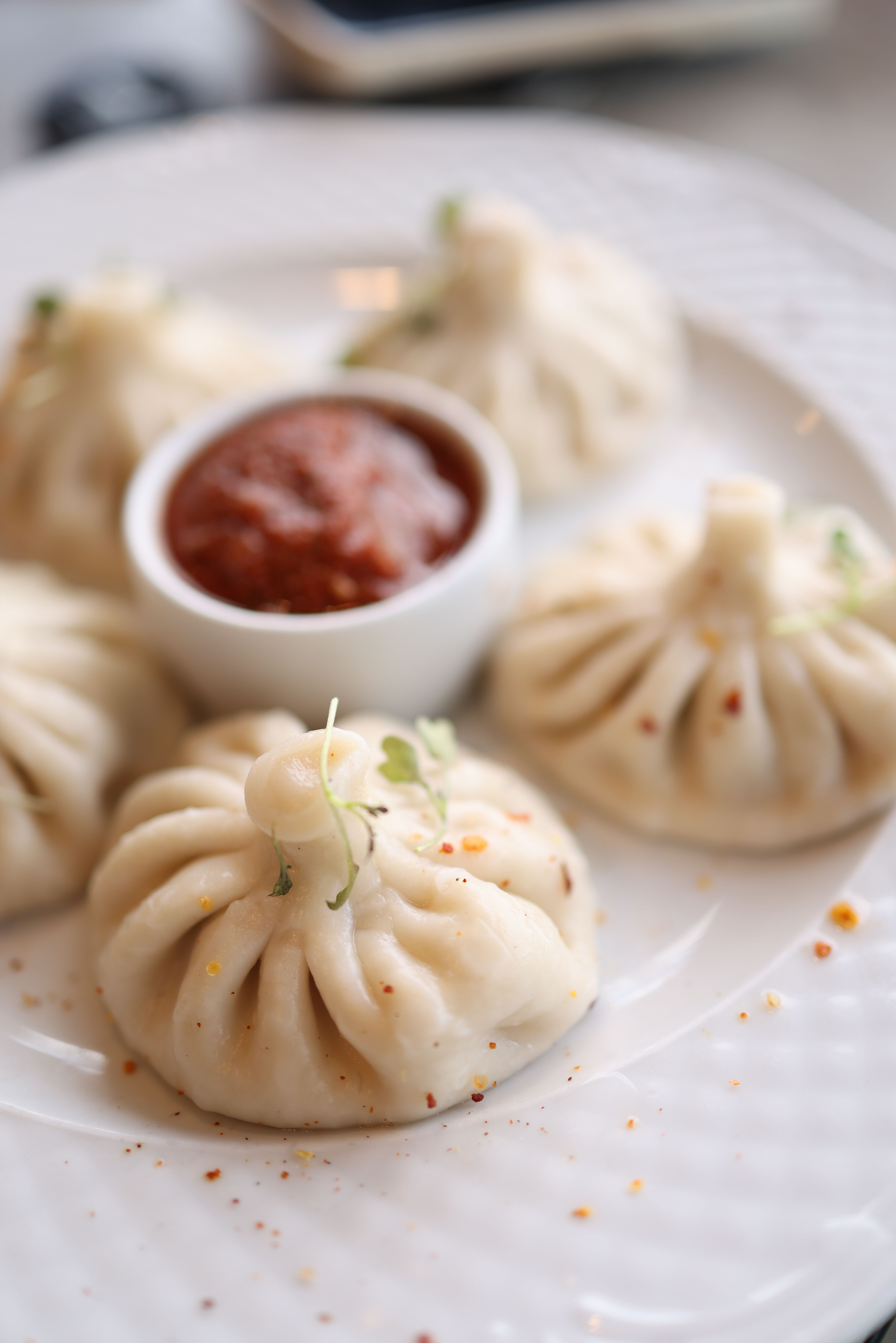 Khinkali with Sauce · Free Stock Photo