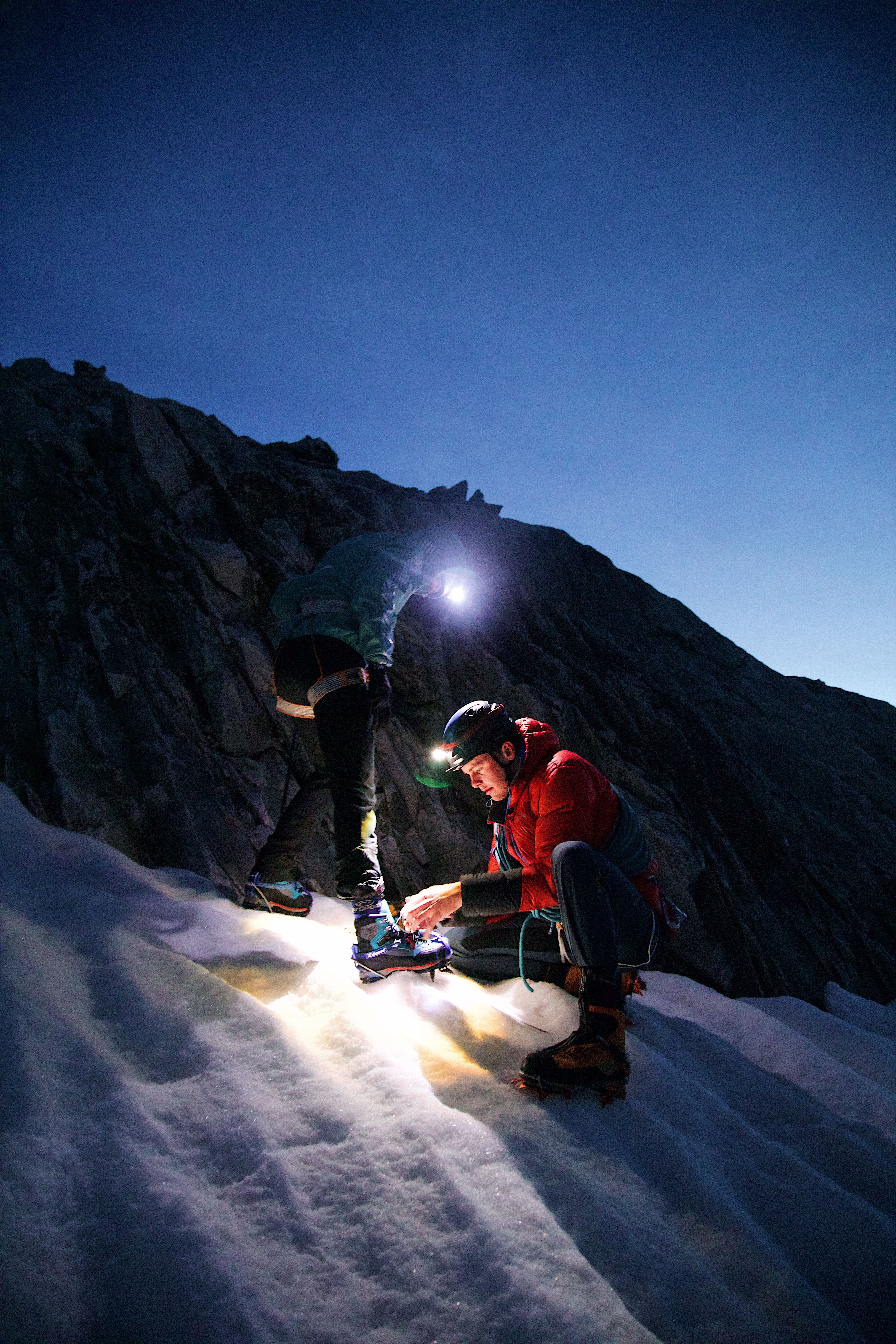 Climbing A Mountain At Night Photos, Download The BEST Free Climbing A ...
