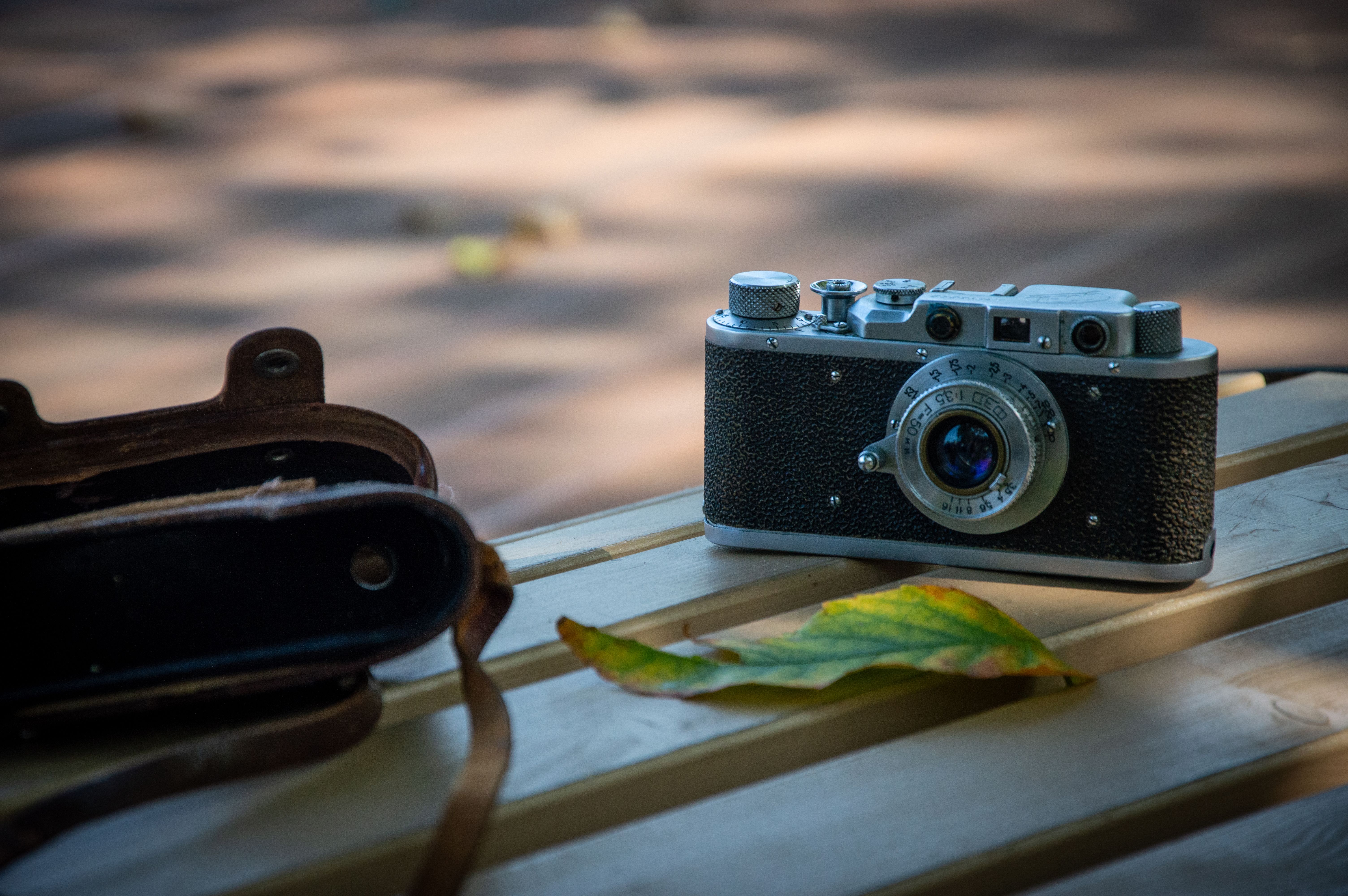 Close-up of a Vintage Camera · Free Stock Photo