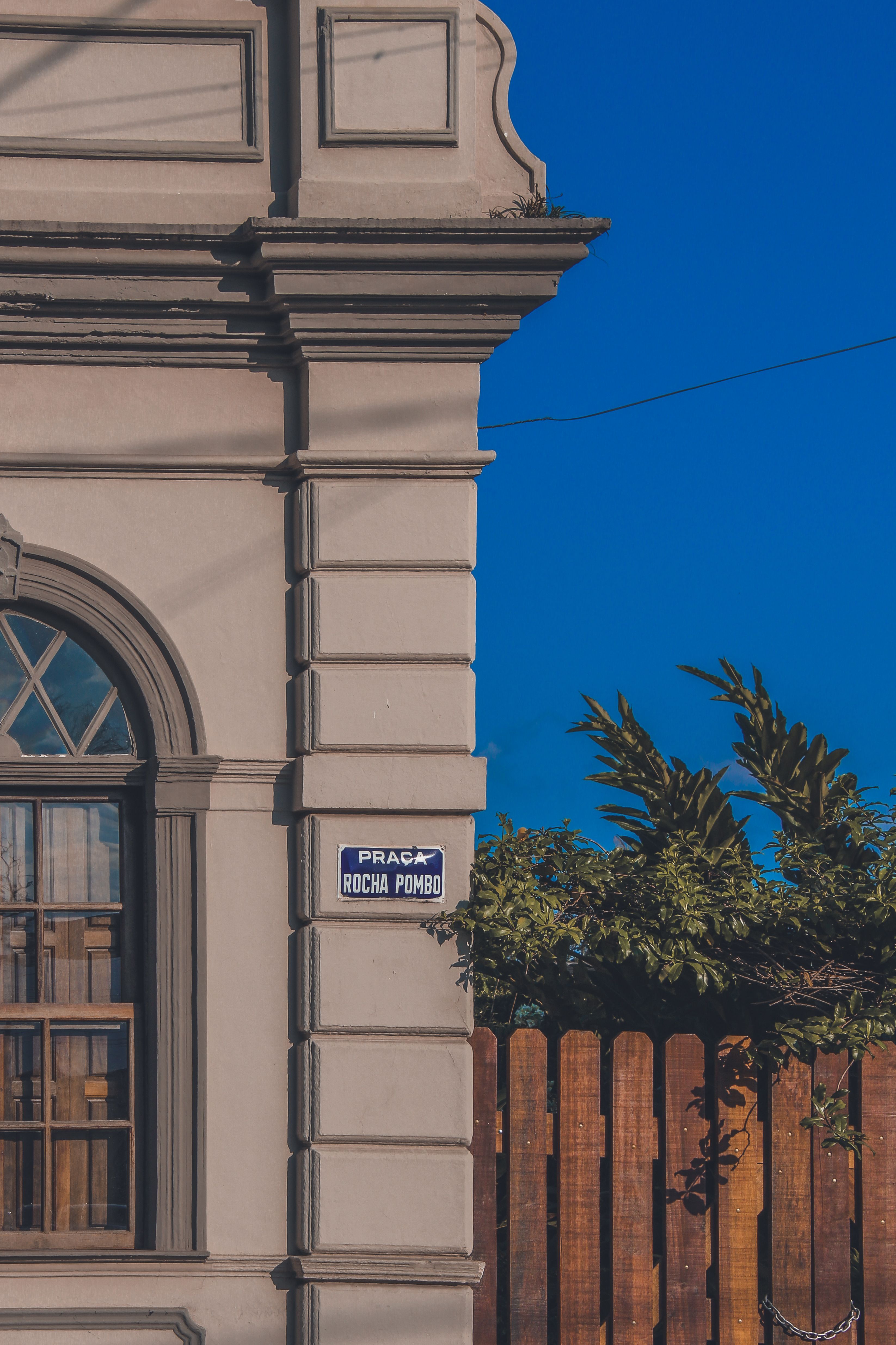 Praca Rocha Pombo Board on Building Wall in Londrina in Brazil · Free ...