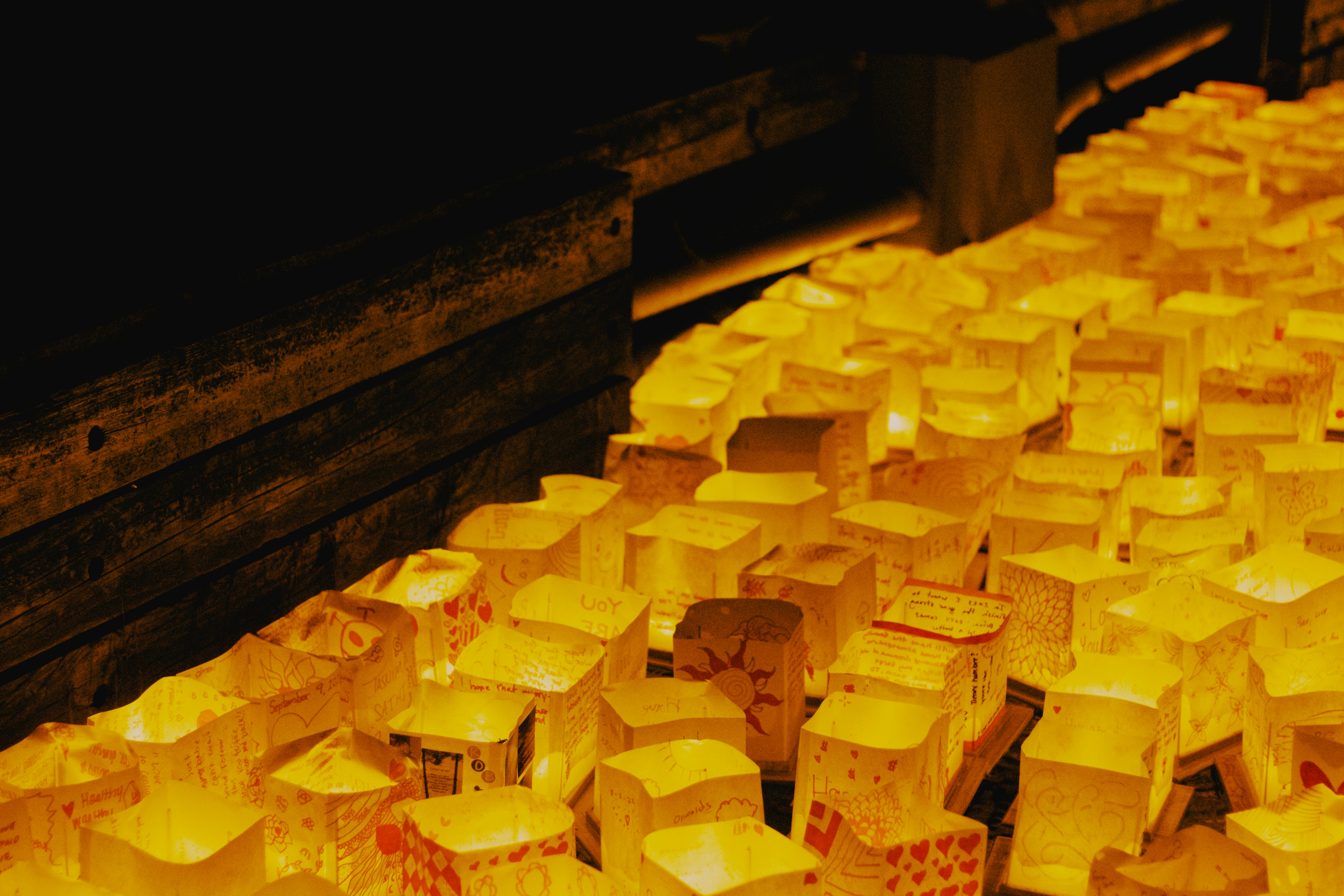 Illuminated Paper Houses Design · Free Stock Photo