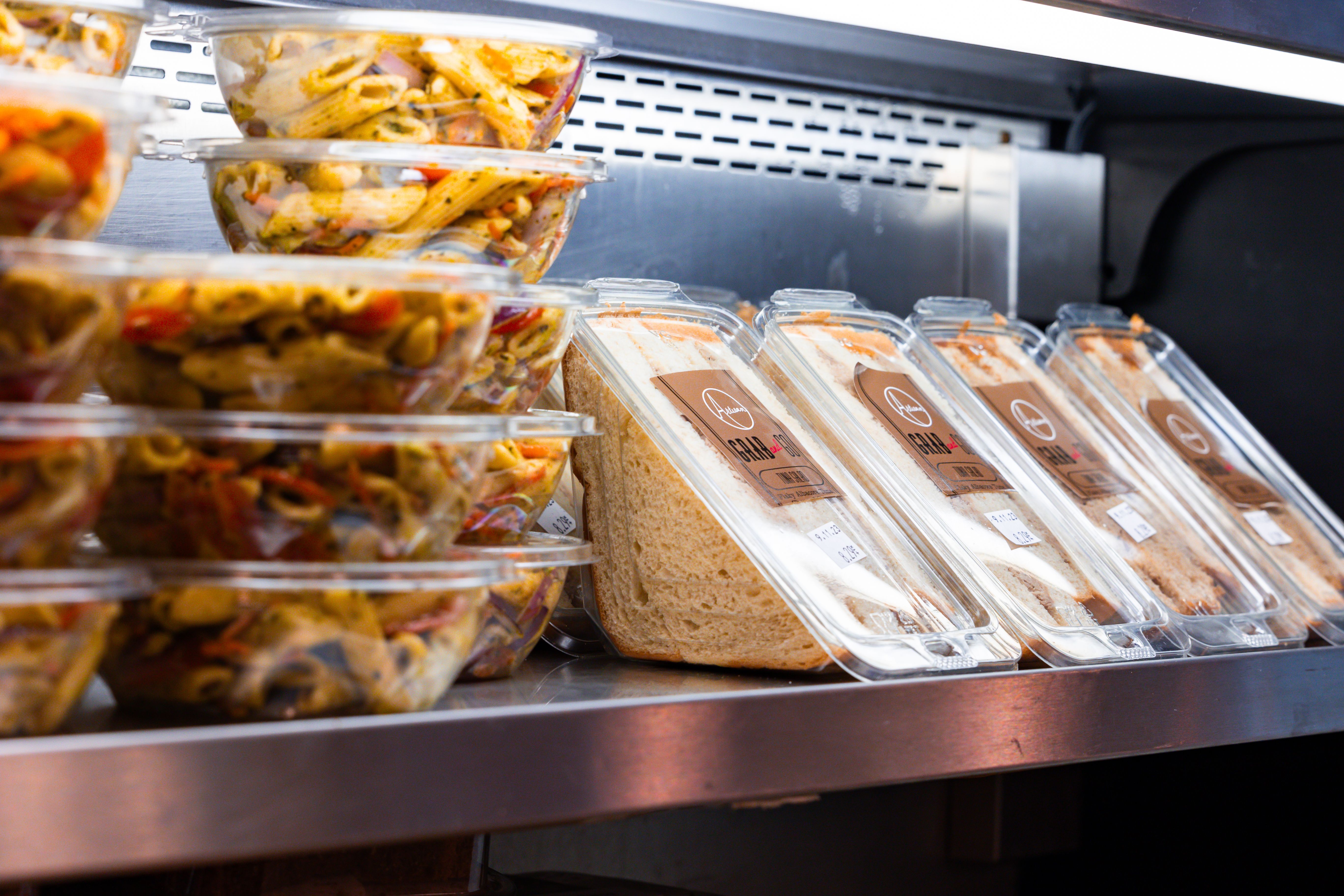 Sandwiches and Pasta in Fridge · Free Stock Photo
