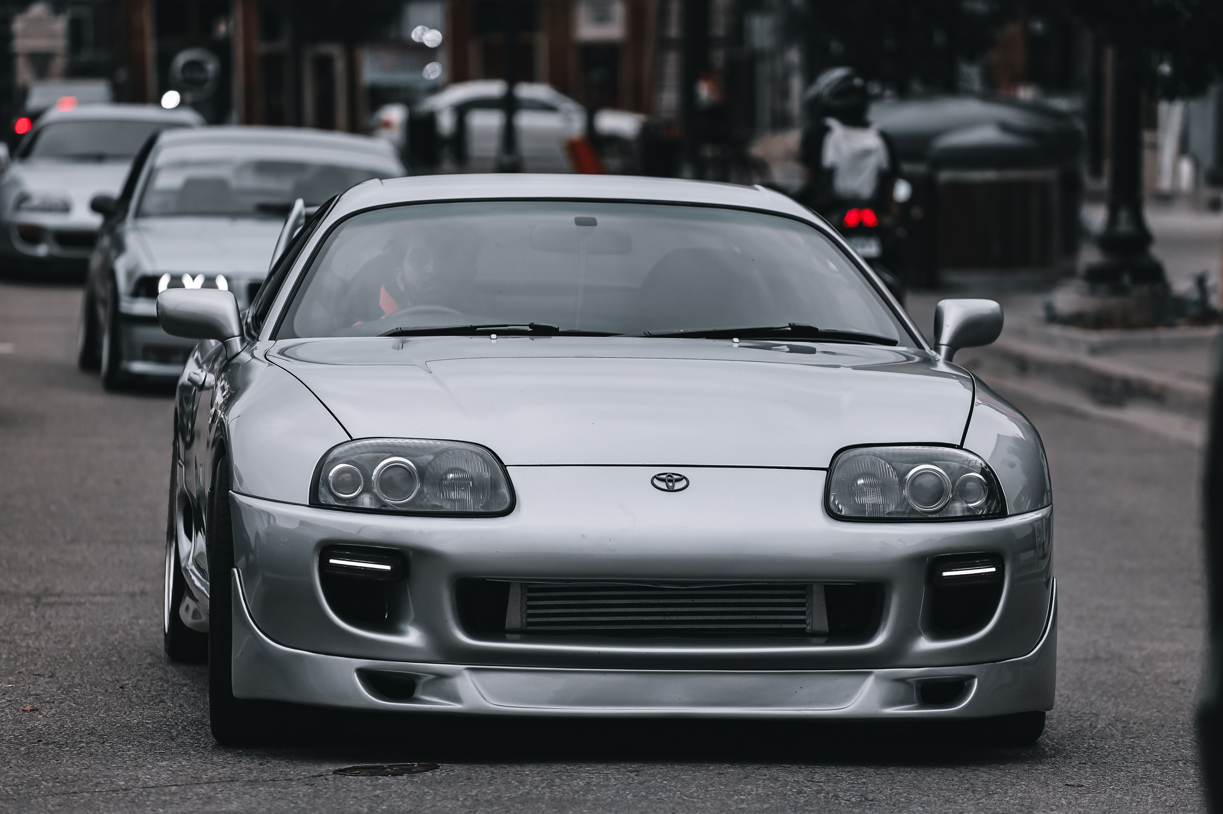 Toyota Supra Running on Street · Free Stock Photo