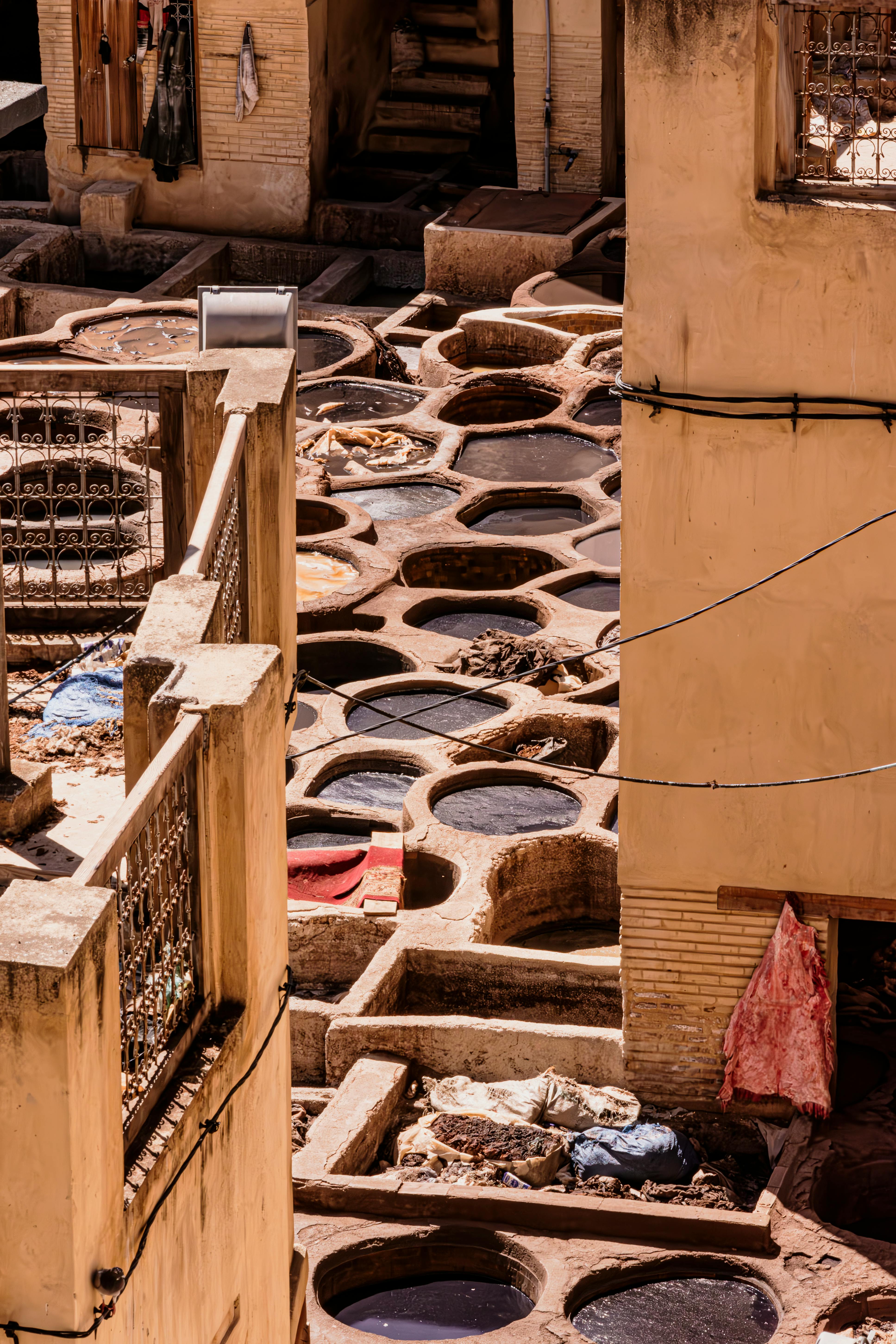 Tannery Pits in Fez, Morocco · Free Stock Photo